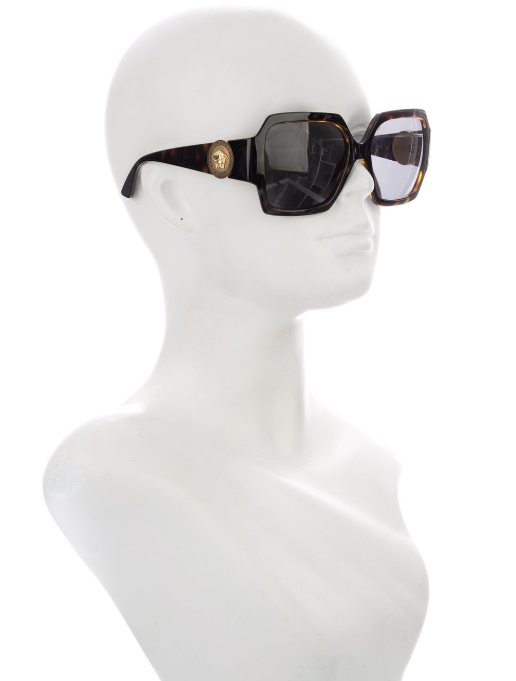Versace Square Tinted Sunglasses - Brown Sunglasses, Accessories ...
