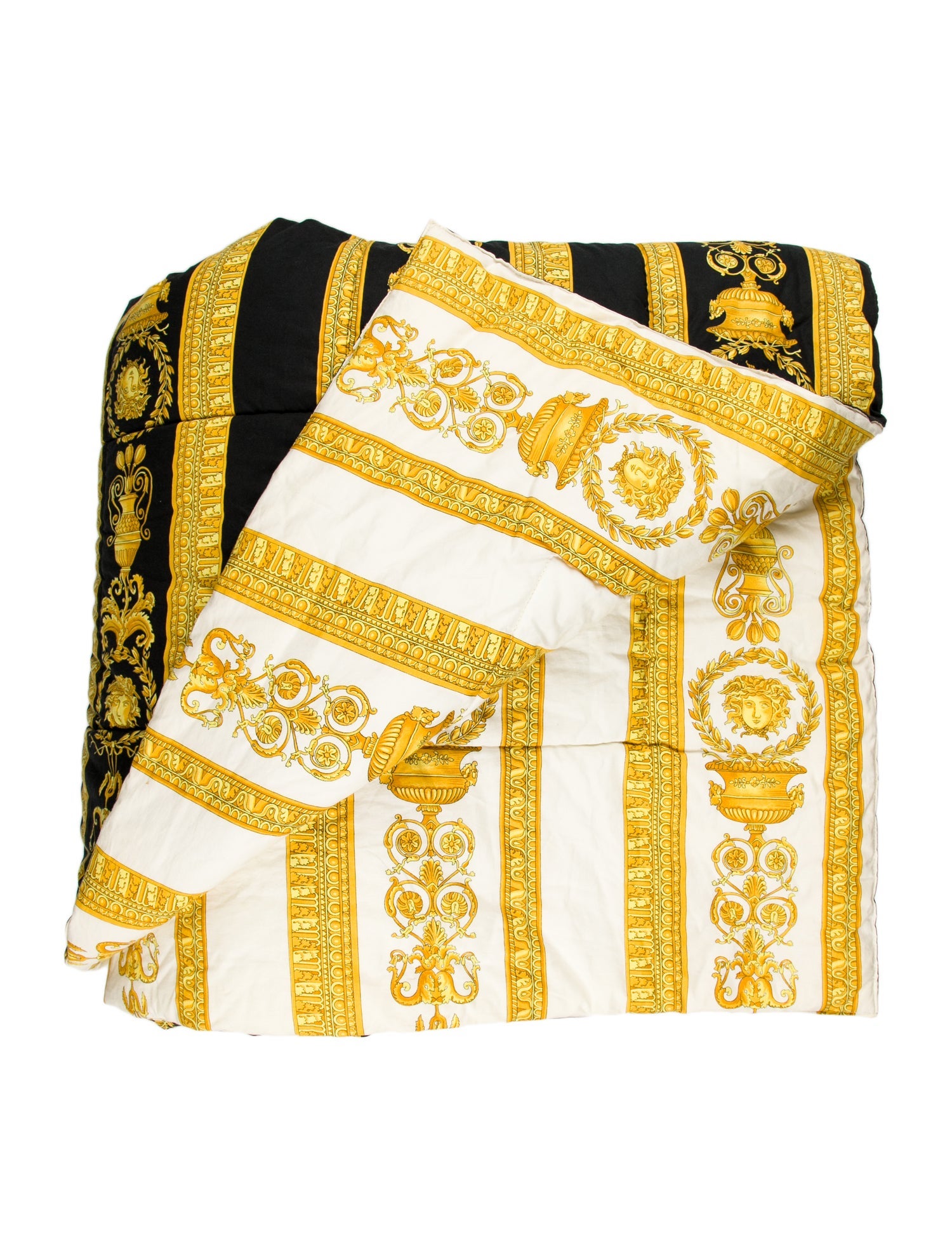 Versace I ♡ Baroque Double-Face Comforter - Red Bedding, Bedding & Bath ...