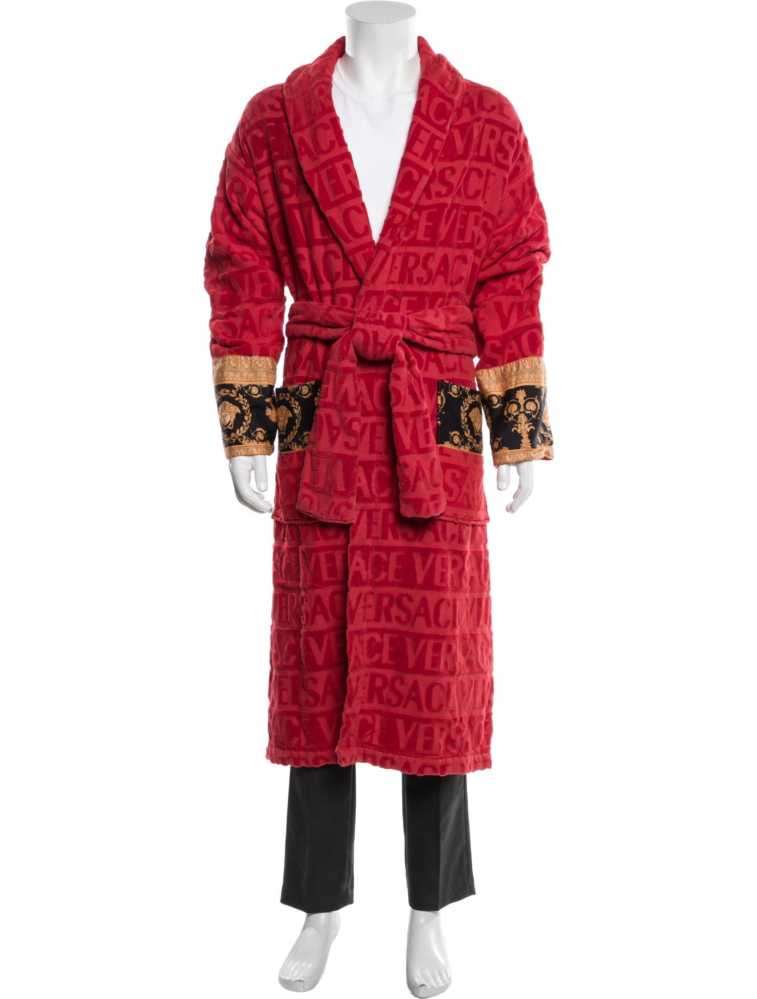 Versace Medusa Insignia Robe - Red Lounge & Sleepwear, Clothing ...