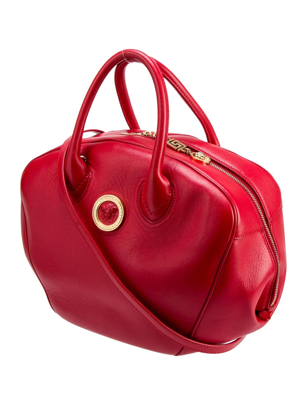 Versace Leather Handle Bag - Red Handle Bags, Handbags - VES158368 ...