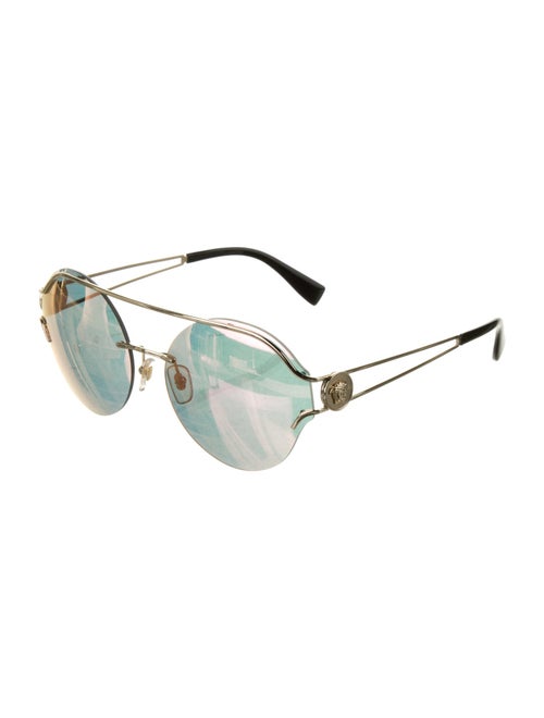 Versace Aviator Mirrored Sunglasses - Gold Sunglasses, Accessories ...