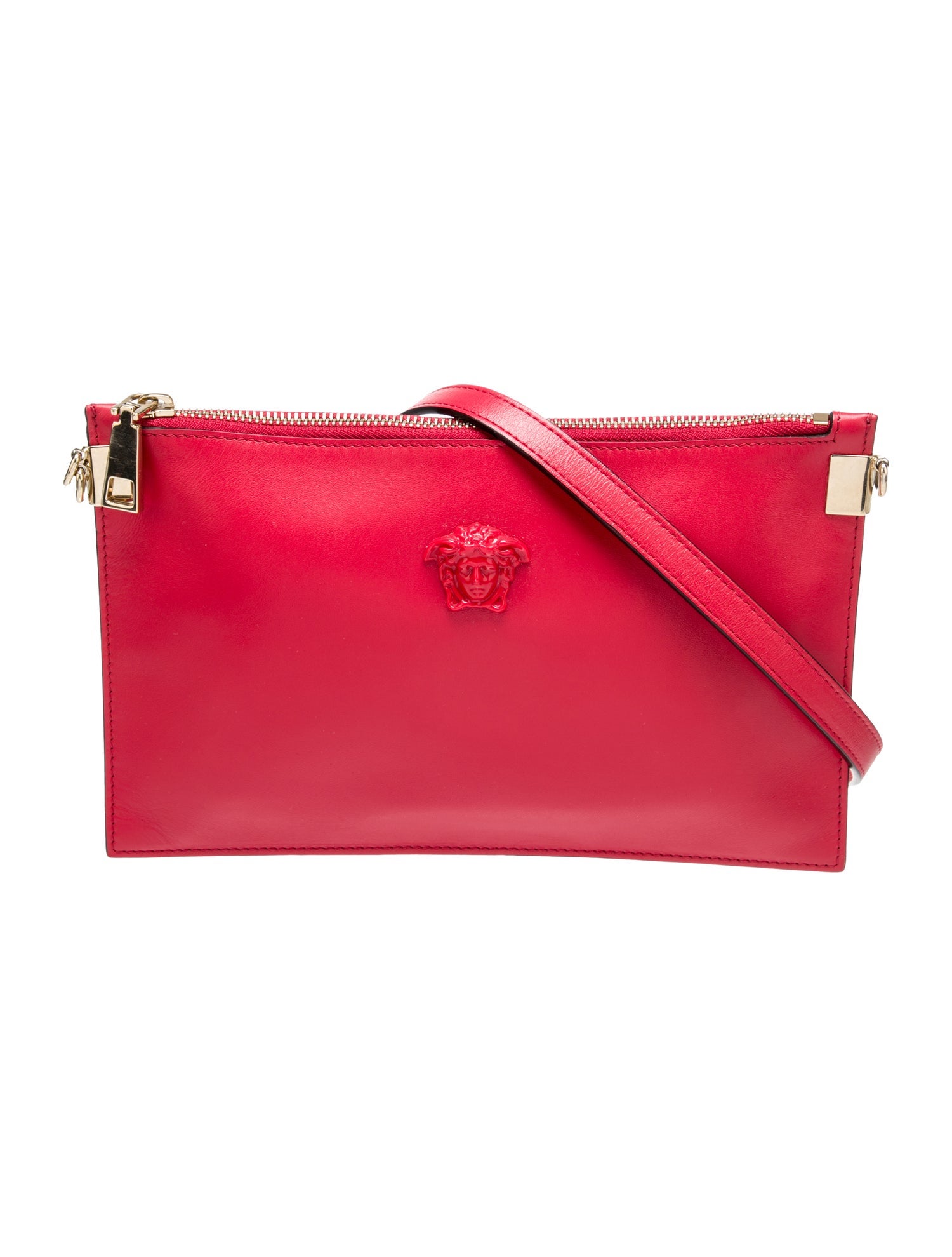 Versace Leather Crossbody Bag - Red Crossbody Bags, Handbags ...