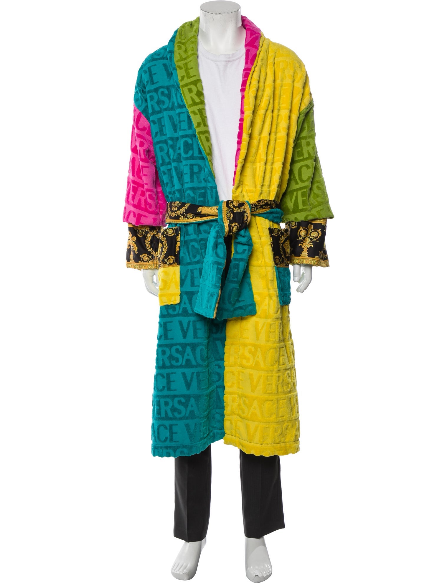 Versace Medusa Insignia Robe - Blue Lounge & Sleepwear, Clothing ...