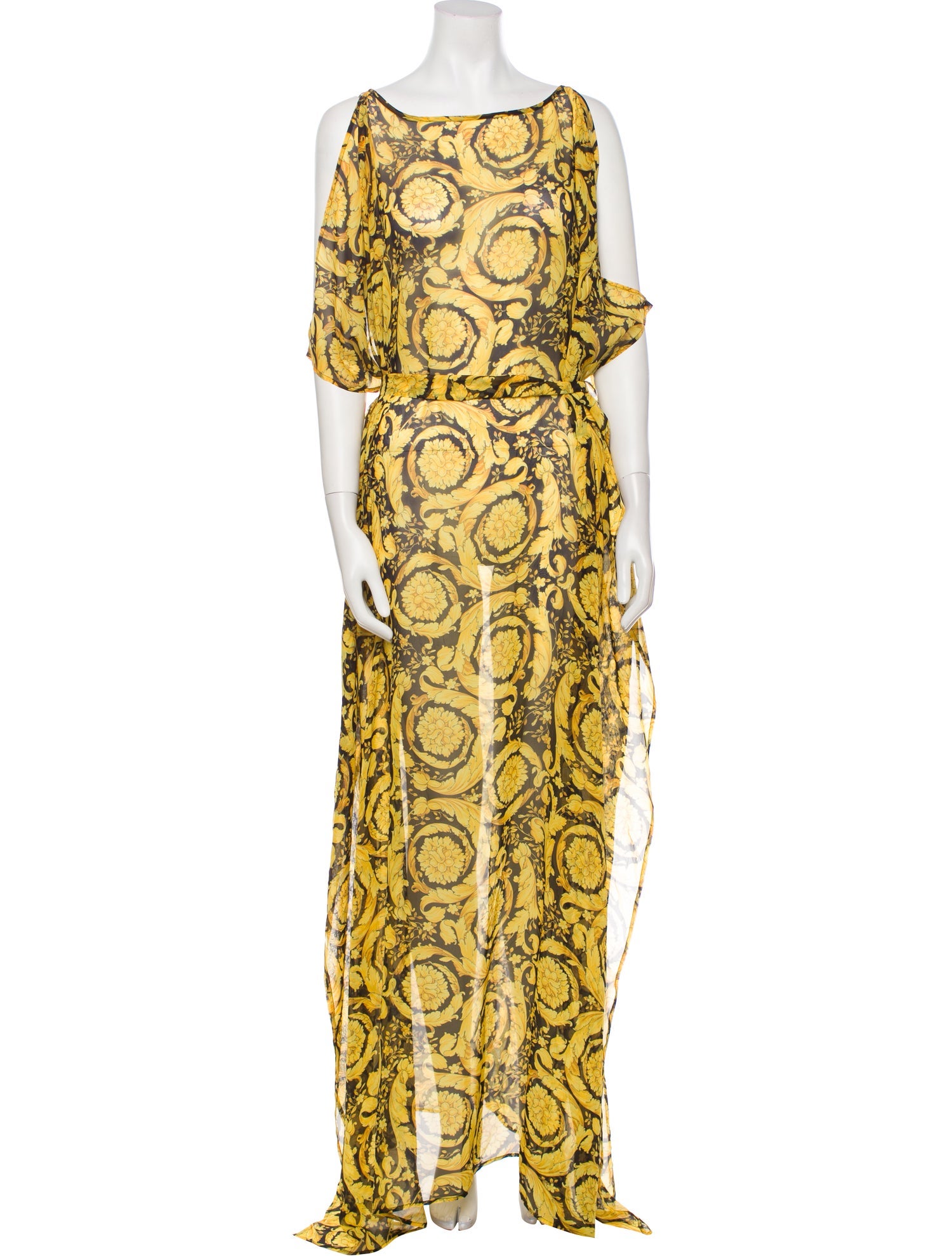 Versace Printed Cover-Up - Yellow Swimwear, Clothing - VES164121 | The ...