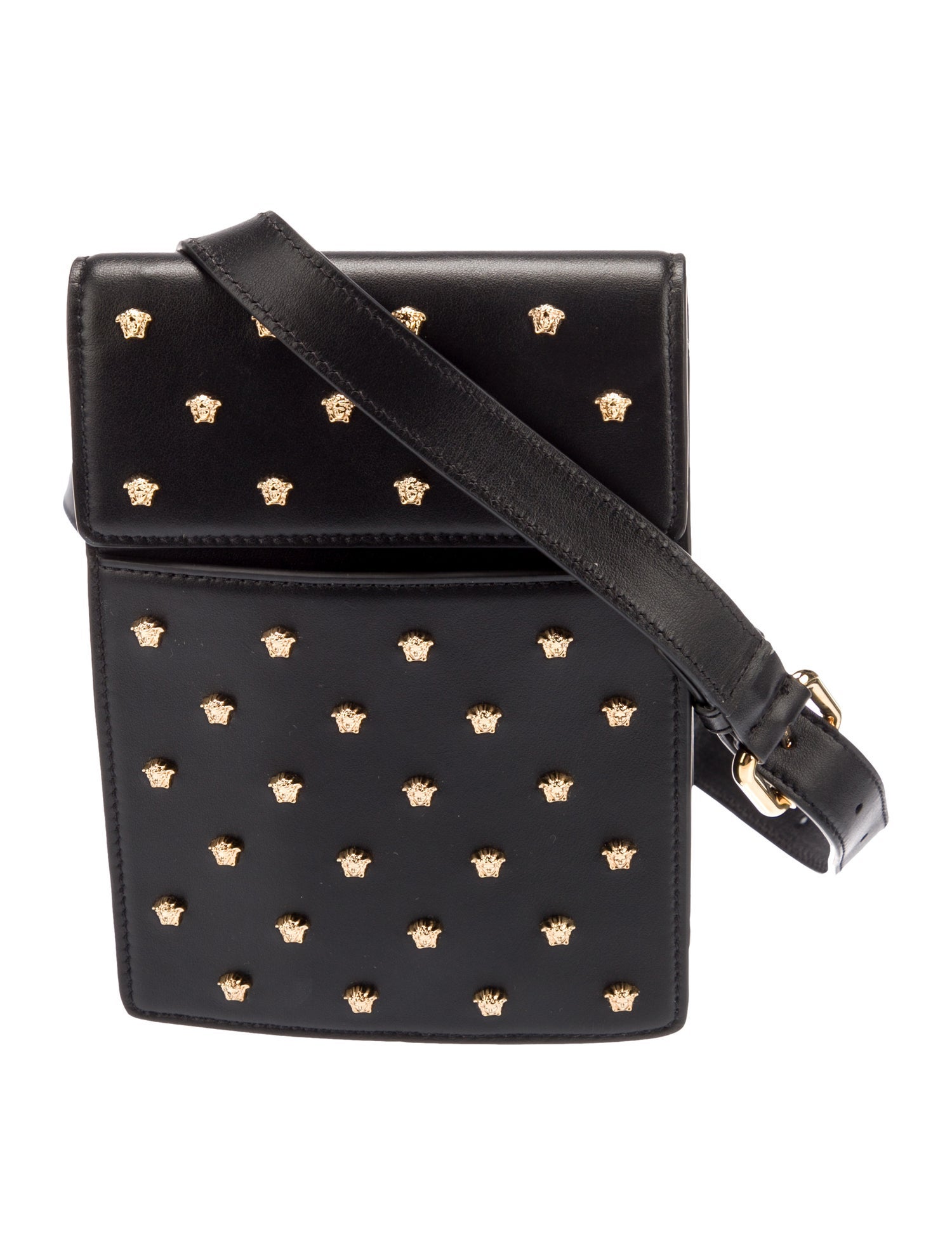 Versace Medusa Messenger Bag - Black Crossbody Bags, Handbags ...