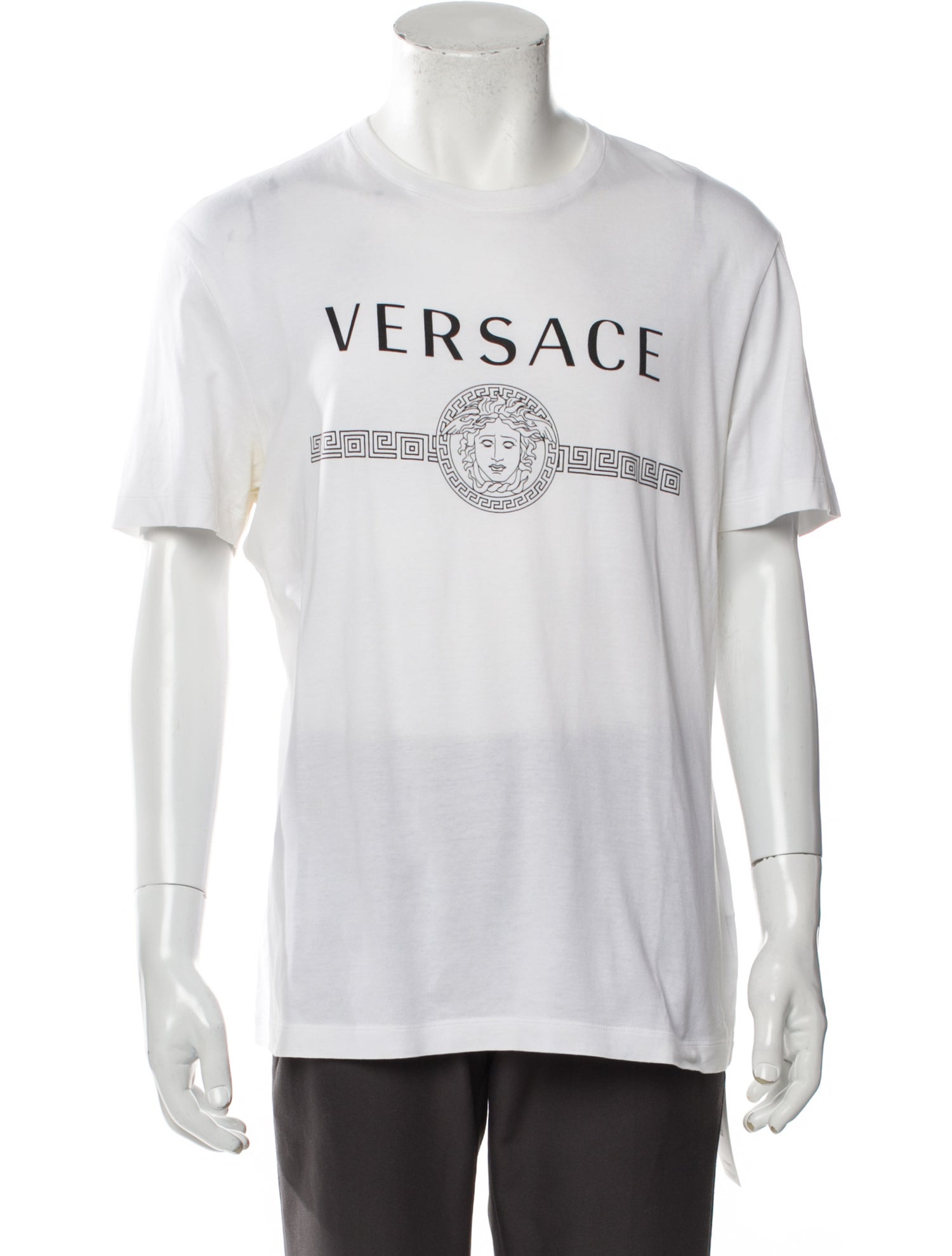 Versace Graphic Print Crew Neck T-Shirt - White T-Shirts, Clothing ...