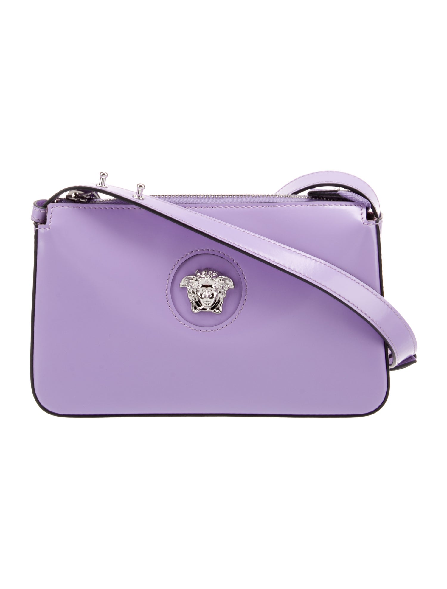 Versace Patent Leather Shoulder Bag - Purple Shoulder Bags, Handbags ...