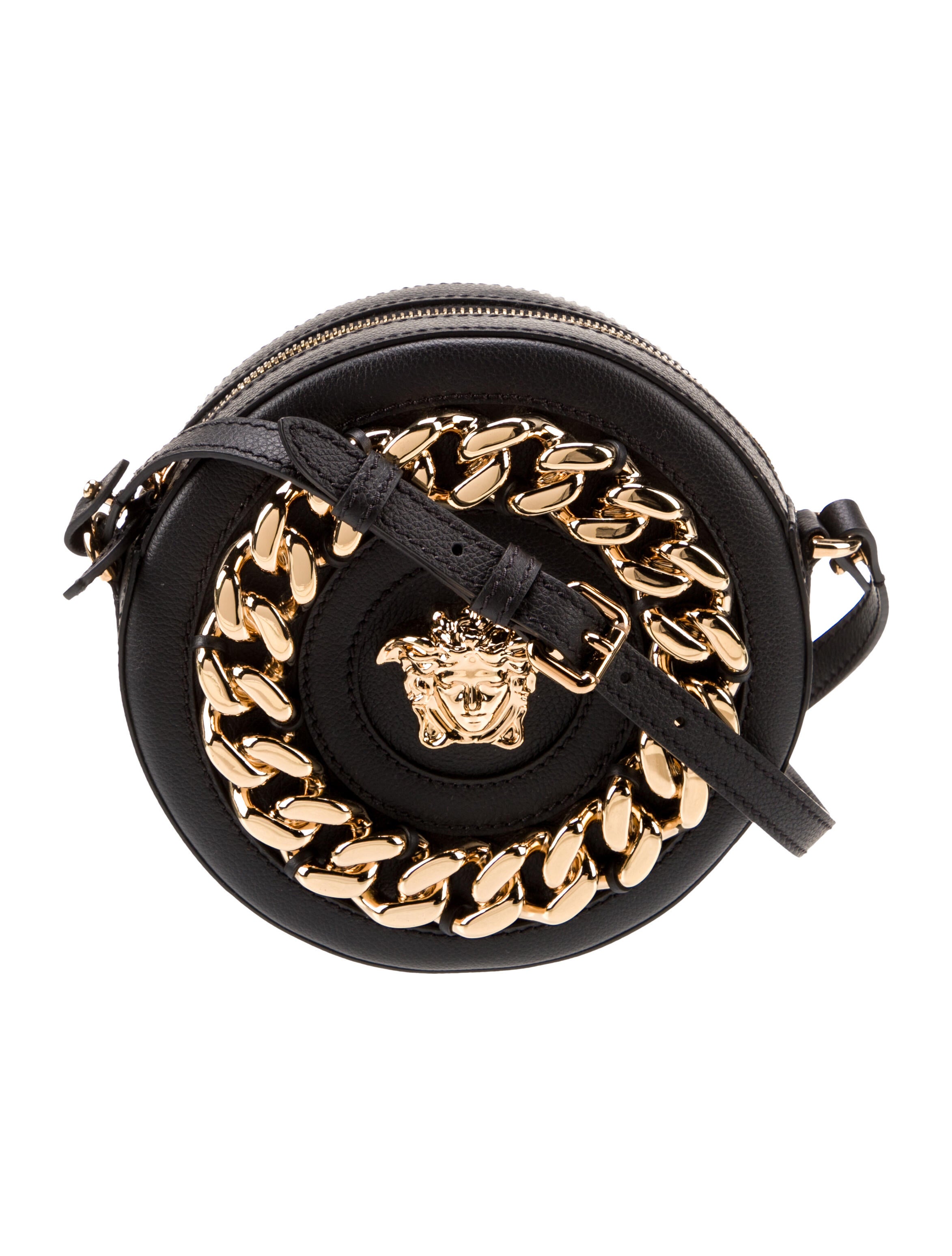 Versace Leather Crossbody Bag - Black Crossbody Bags, Handbags ...