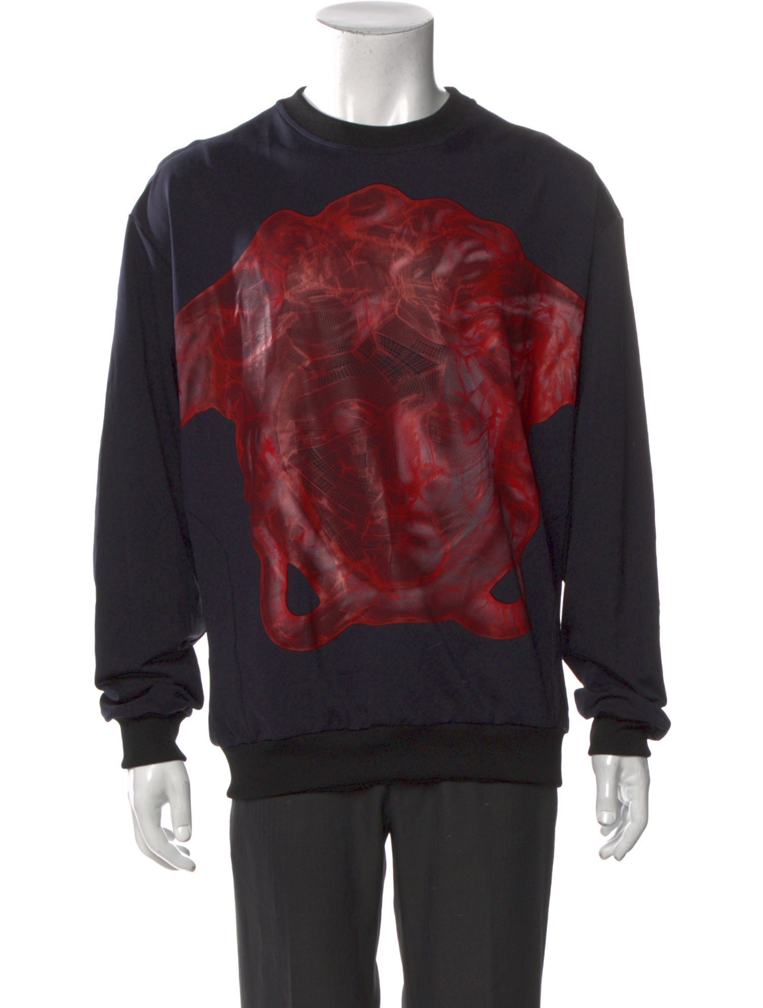 Versace Medusa Insignia Crew Neck Sweatshirt - Black Sweatshirts ...