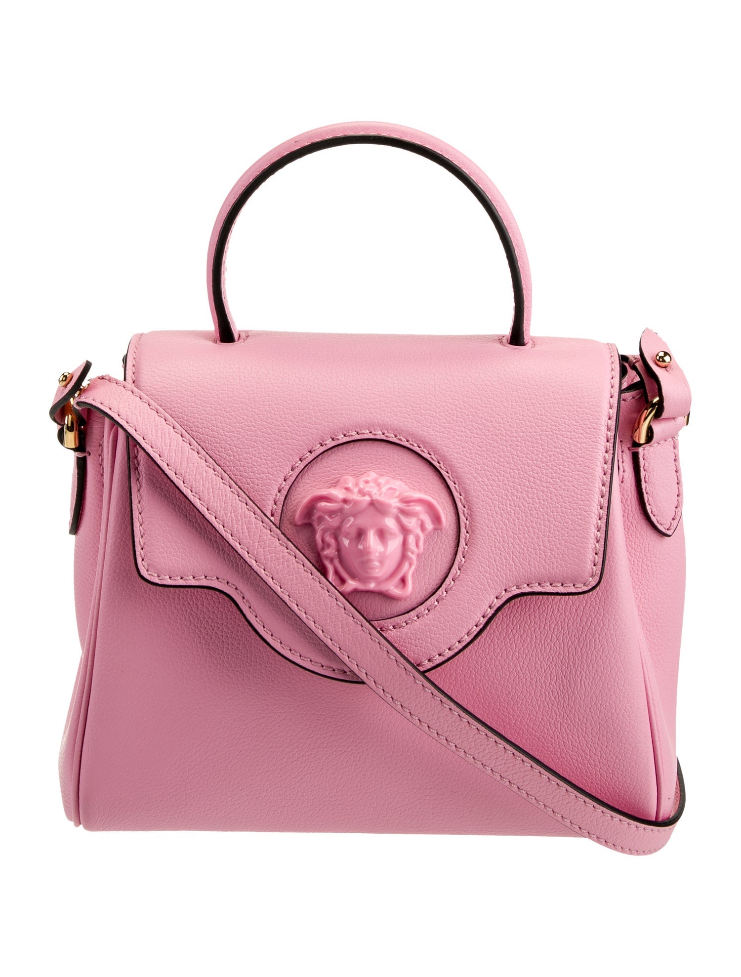 Versace Medusa Top Handle Bag - Pink Handle Bags, Handbags - VES170350 ...