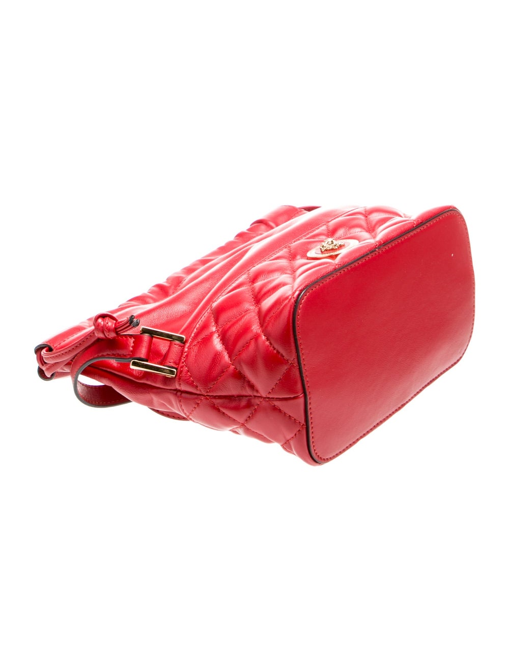 Versace Crossbody Bag Red Leather Medusa Insignia Gol… - Gem