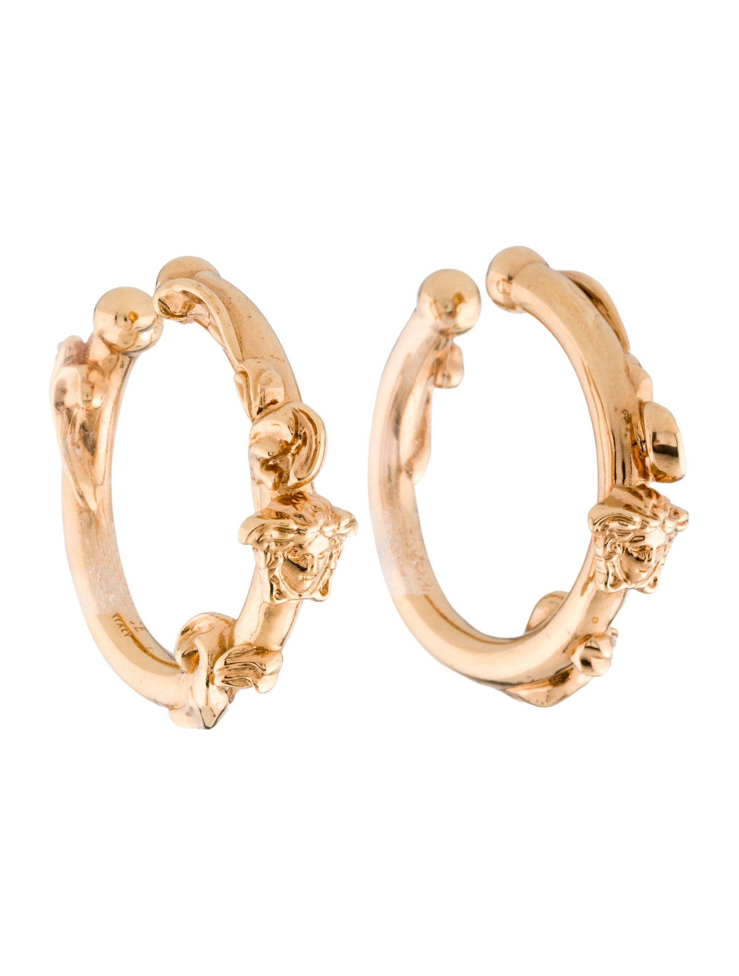 Versace Barocco Ear Cuffs - Gold-Tone Metal Ear Cuff, Earrings ...