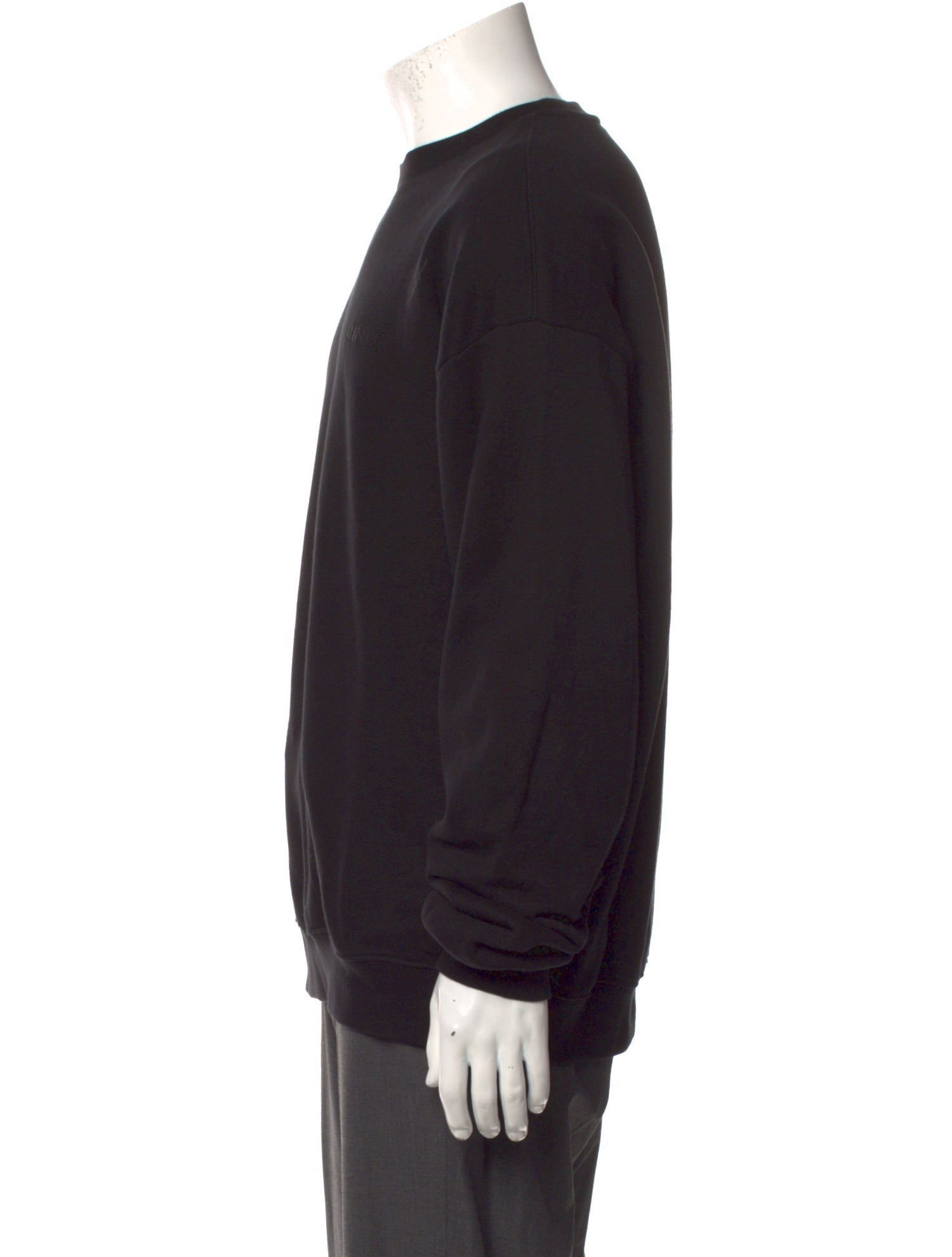 Versace Crew Neck Long Sleeve Pullover - Black Sweaters, Clothing ...