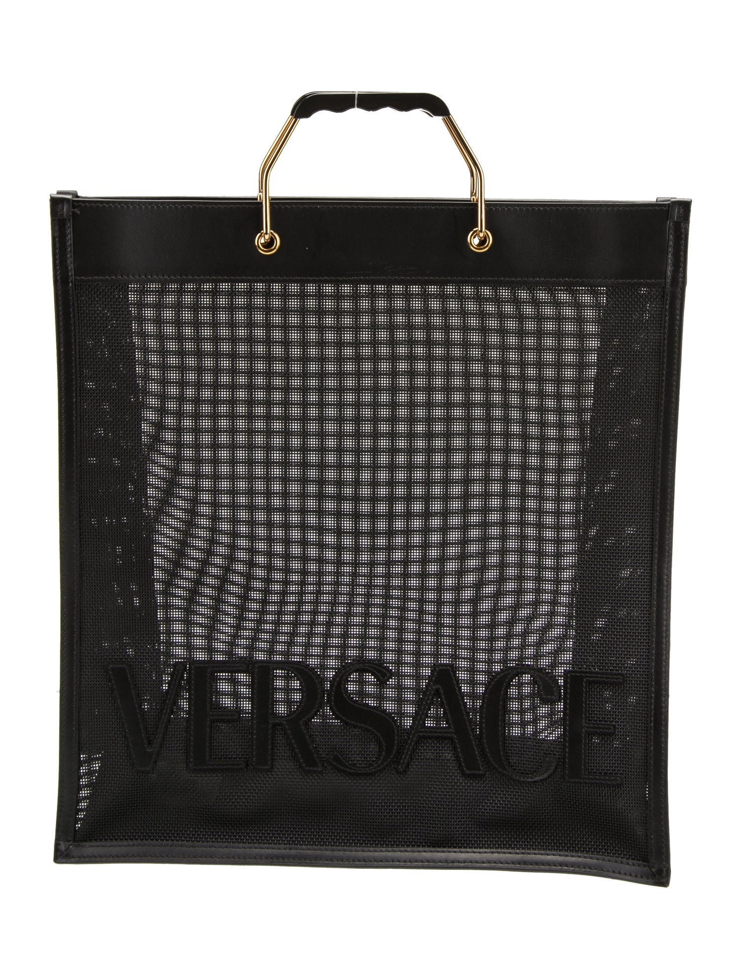Versace Leather Tote - Black Totes, Handbags - VES172919 | The RealReal