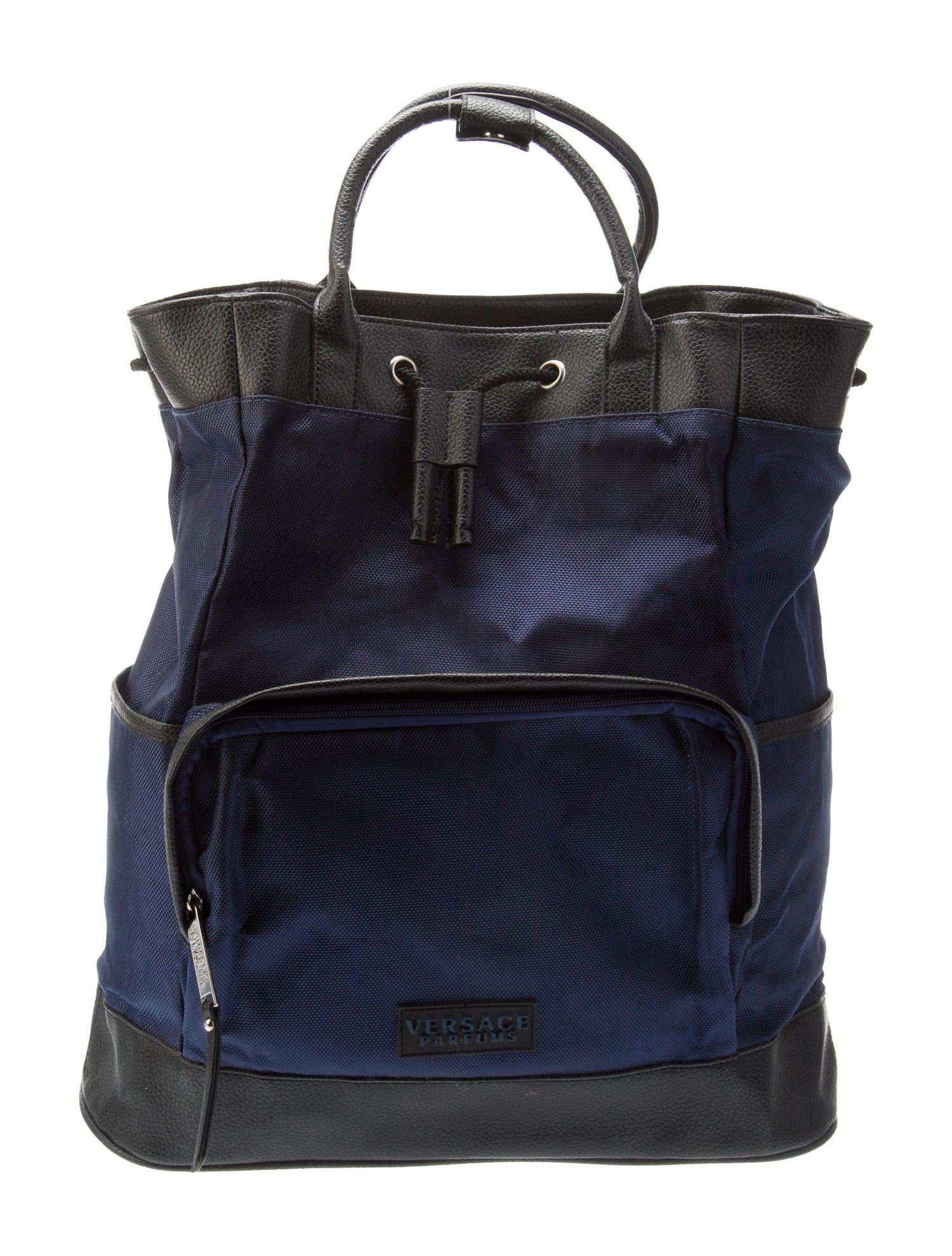 Versace Nylon Backpack - Blue Backpacks, Bags - VES173453 | The RealReal