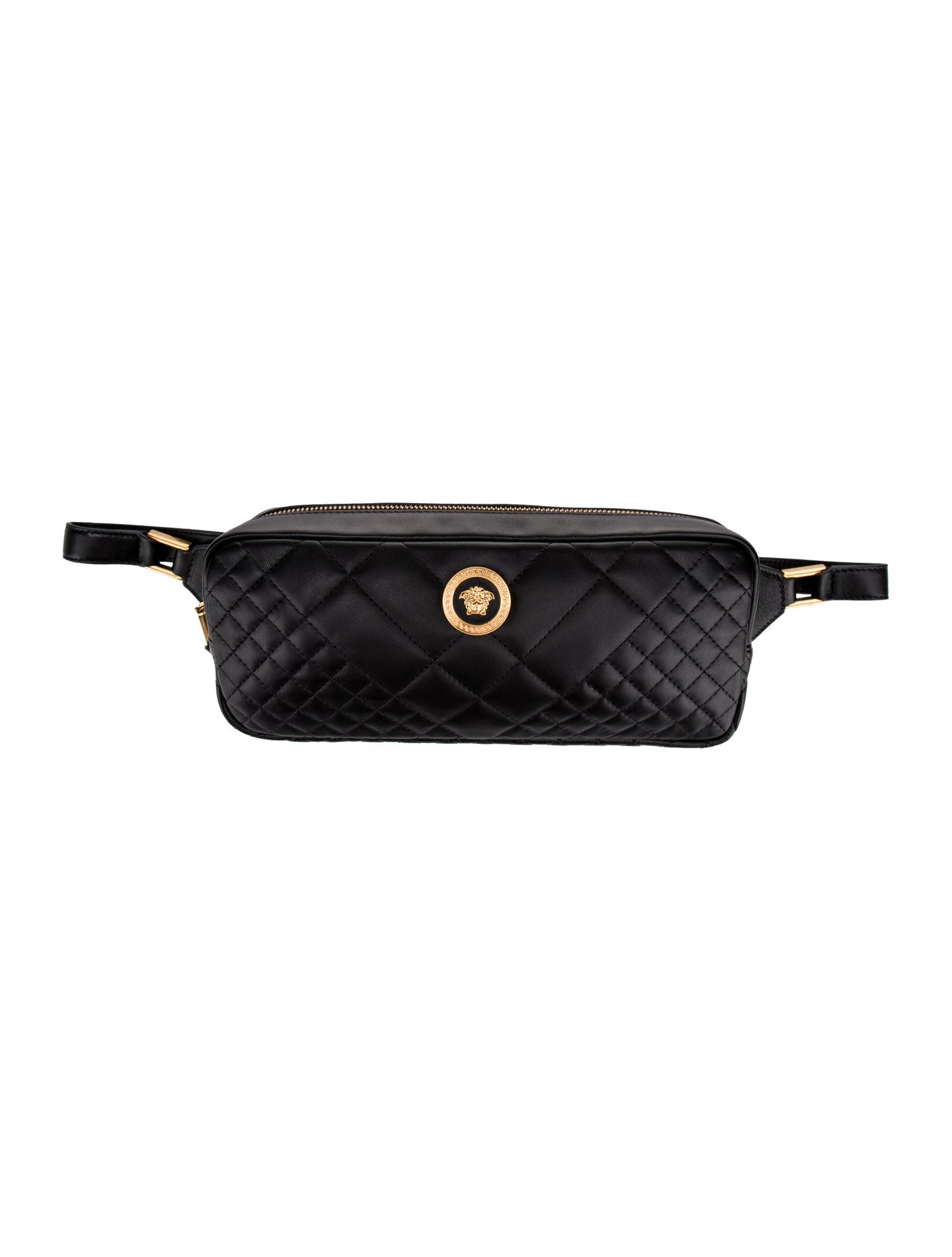Versace Leather Belt Bag - Black Waist Bags, Handbags - VES174977 | The ...