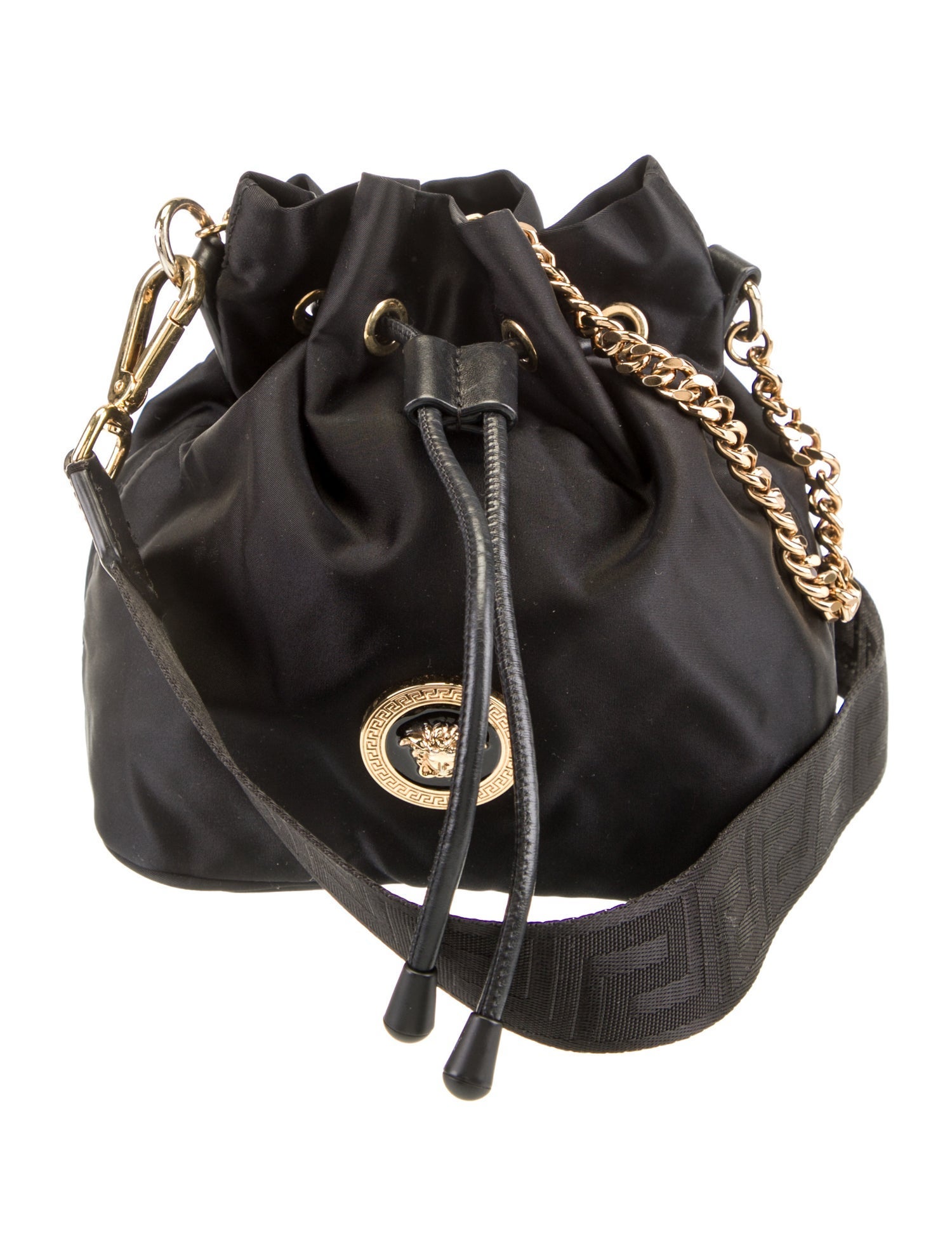 Versace Medusa Bucket Bag - Black Bucket Bags, Handbags - VES175067 ...