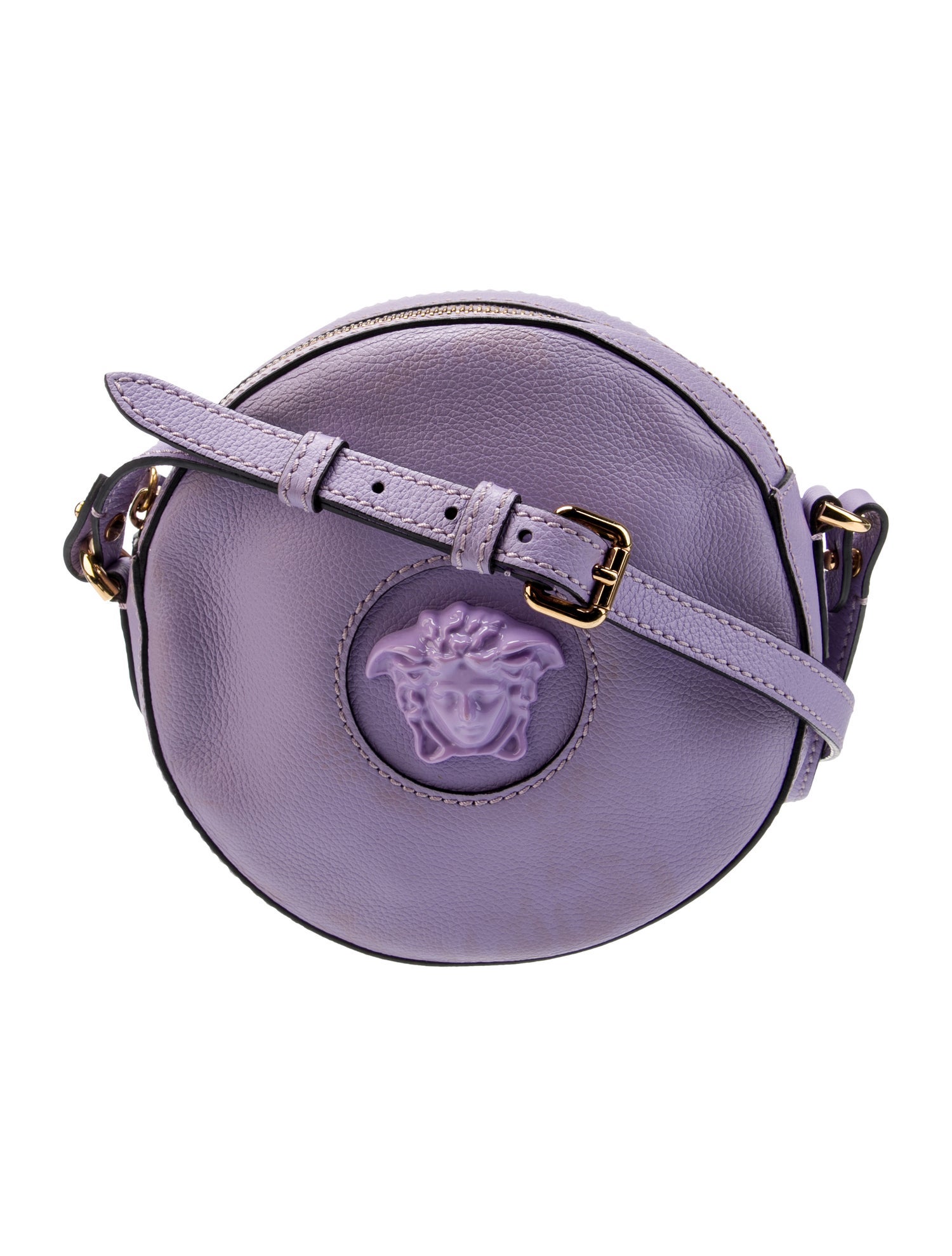 Versace Leather Crossbody Bag - Purple Crossbody Bags, Handbags ...