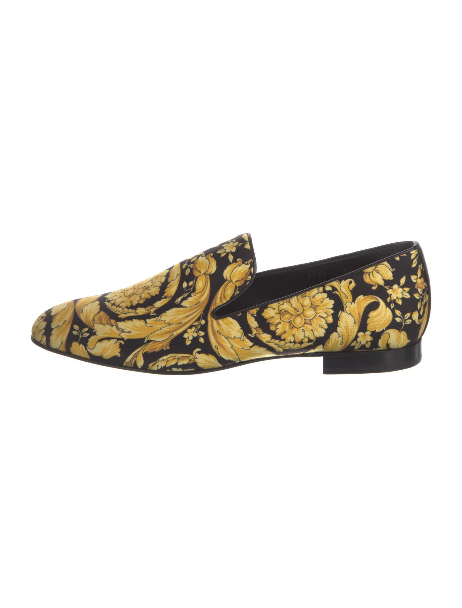 Versace Floral Print Loafers - Black Loafers, Shoes - VES180175 | The ...