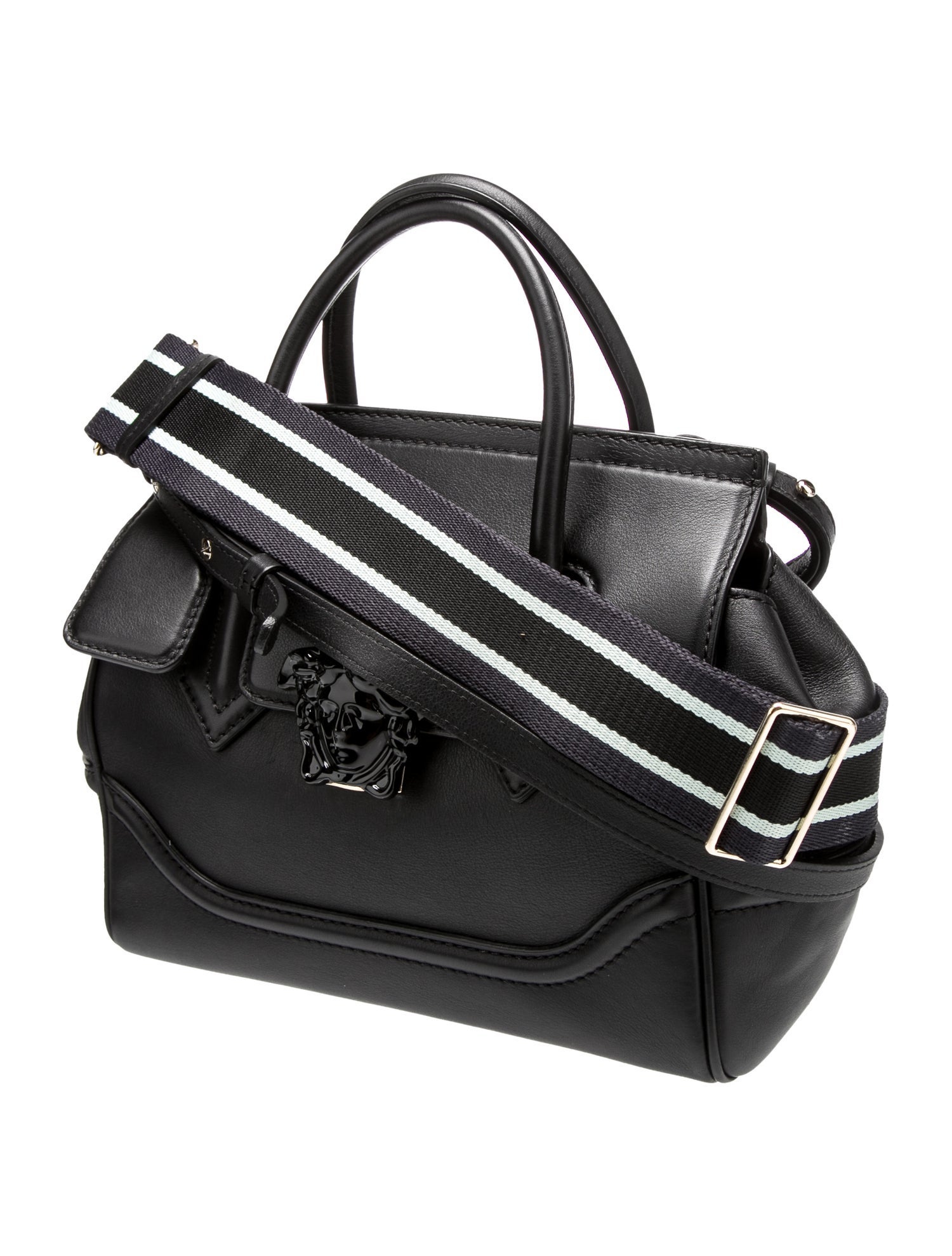 Versace Medusa Top Handle Bag - Black Handle Bags, Handbags - VES181703 ...
