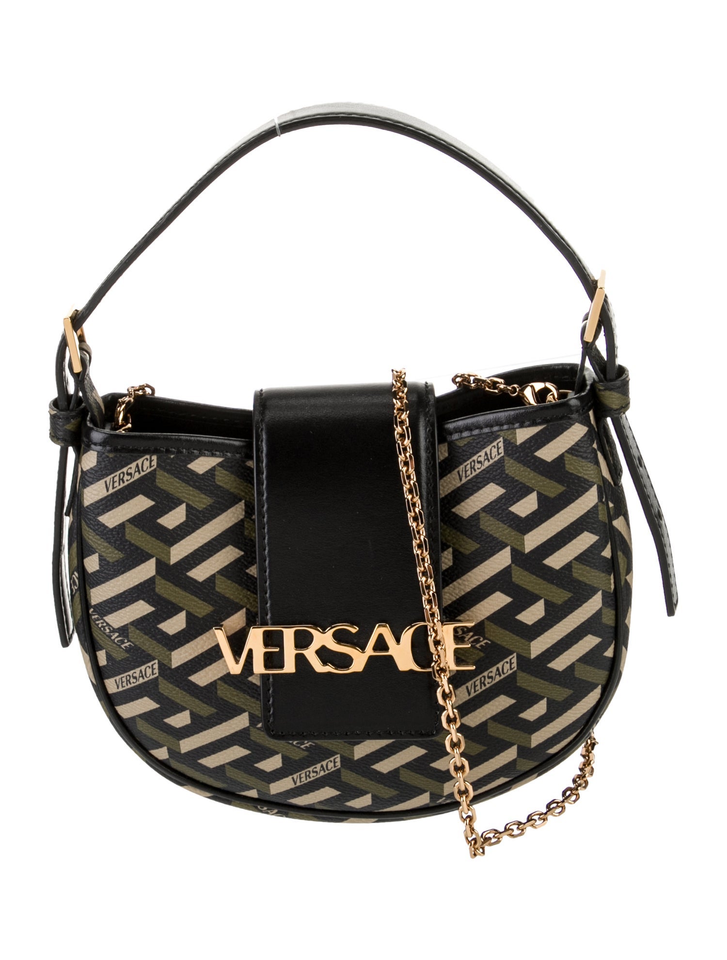 Versace Top Handle Bag - Black Handle Bags, Handbags - VES181823 | The ...