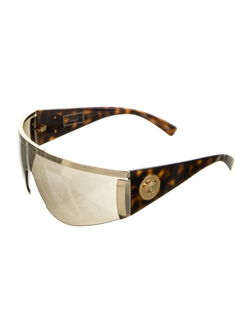Versace Shield Sunglasses Gold Acetate Medusa Insigni… - Gem