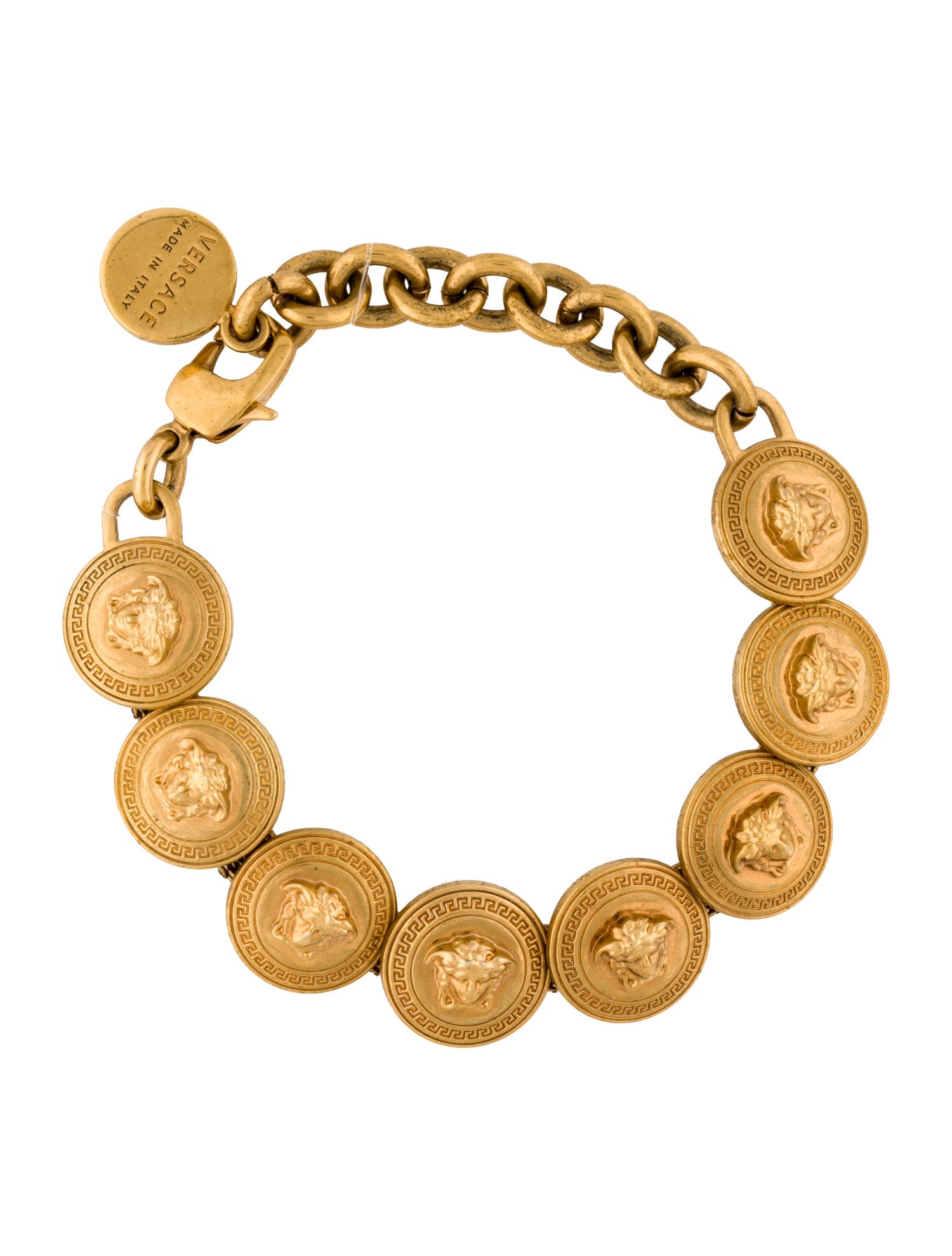 Versace Tribute Medusa Link Bracelet - Gold-Tone Metal Link, Bracelets ...