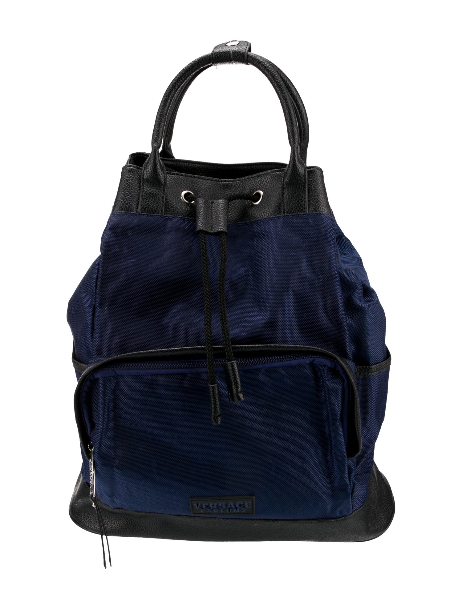 Versace Nylon Backpack - Blue Backpacks, Bags - VES184650 | The RealReal
