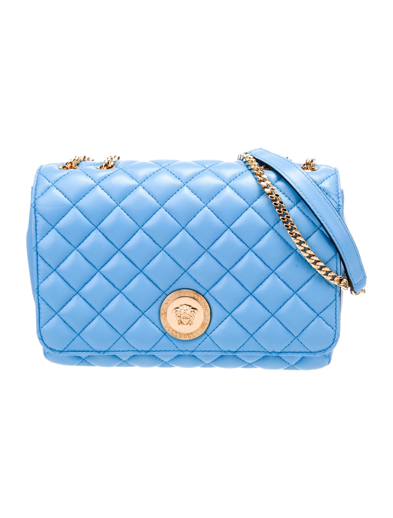 Versace Medusa Messenger Bag - Blue Crossbody Bags, Handbags ...