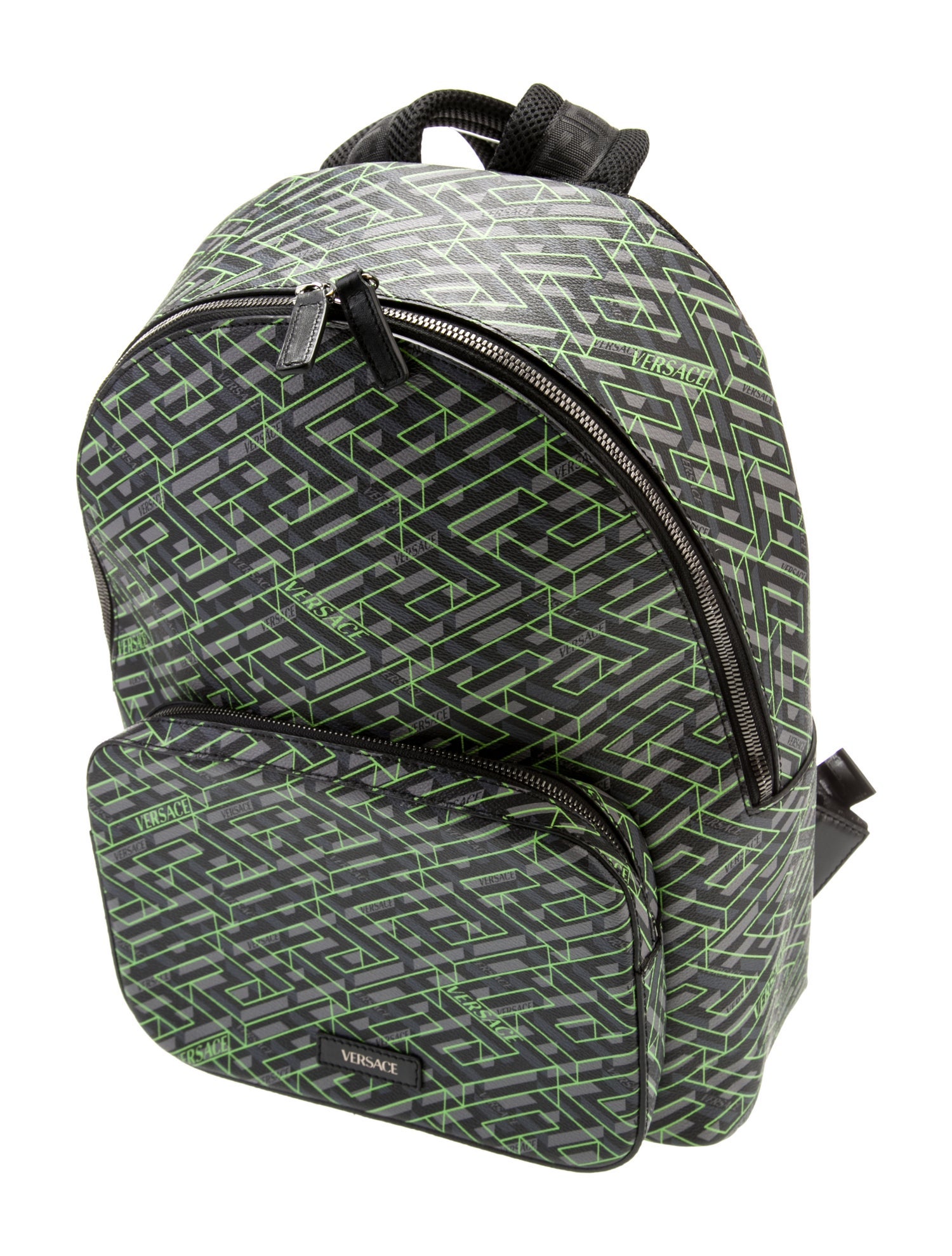 Versace Leather Backpack - Green Backpacks, Bags - VES185157 | The RealReal