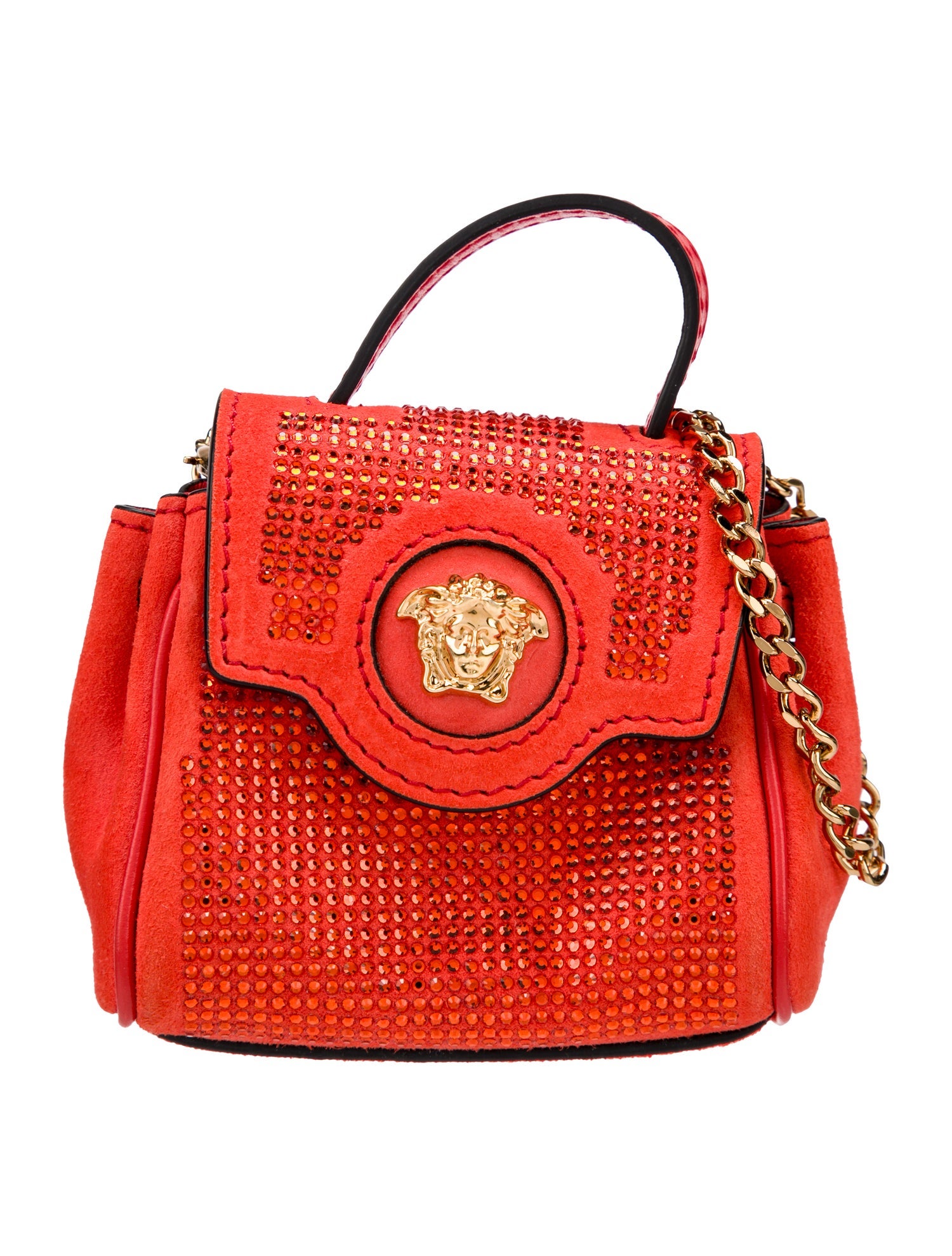 Versace Medusa Shoulder Bag - Orange Mini Bags, Handbags - VES185629 ...