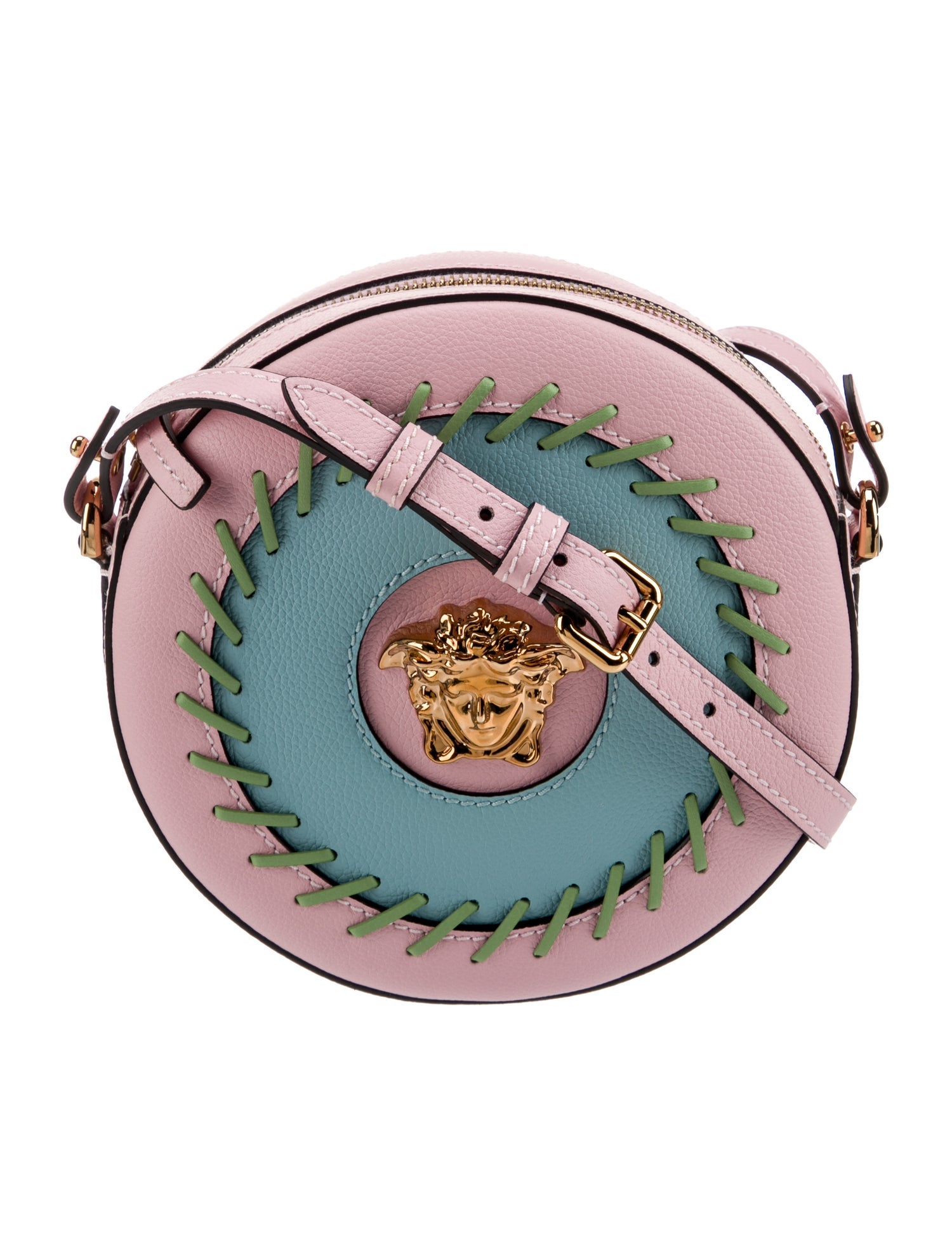 Versace Leather Crossbody Bag - Blue Crossbody Bags, Handbags ...