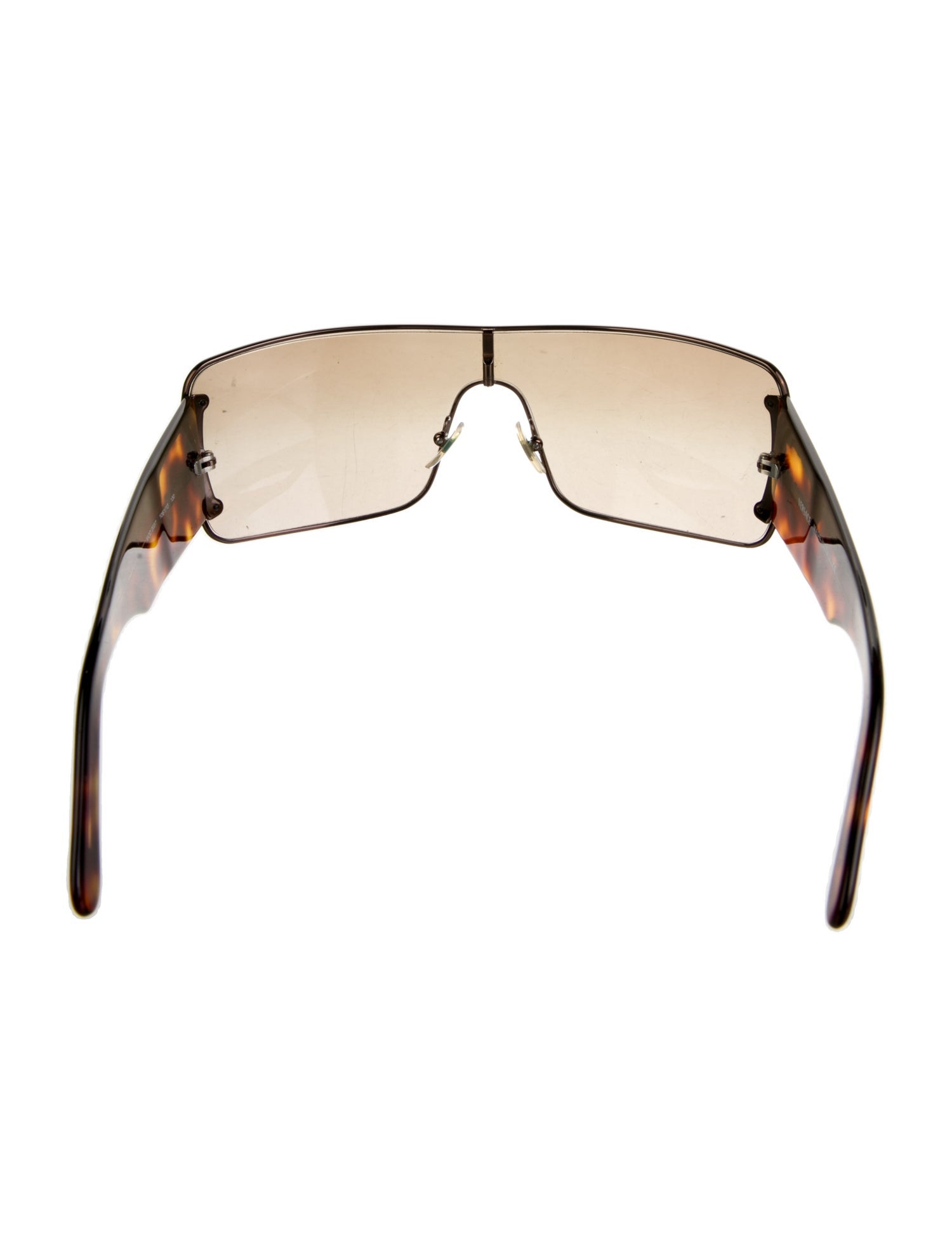 Versace Shield Gradient Sunglasses - Brown Sunglasses, Accessories ...