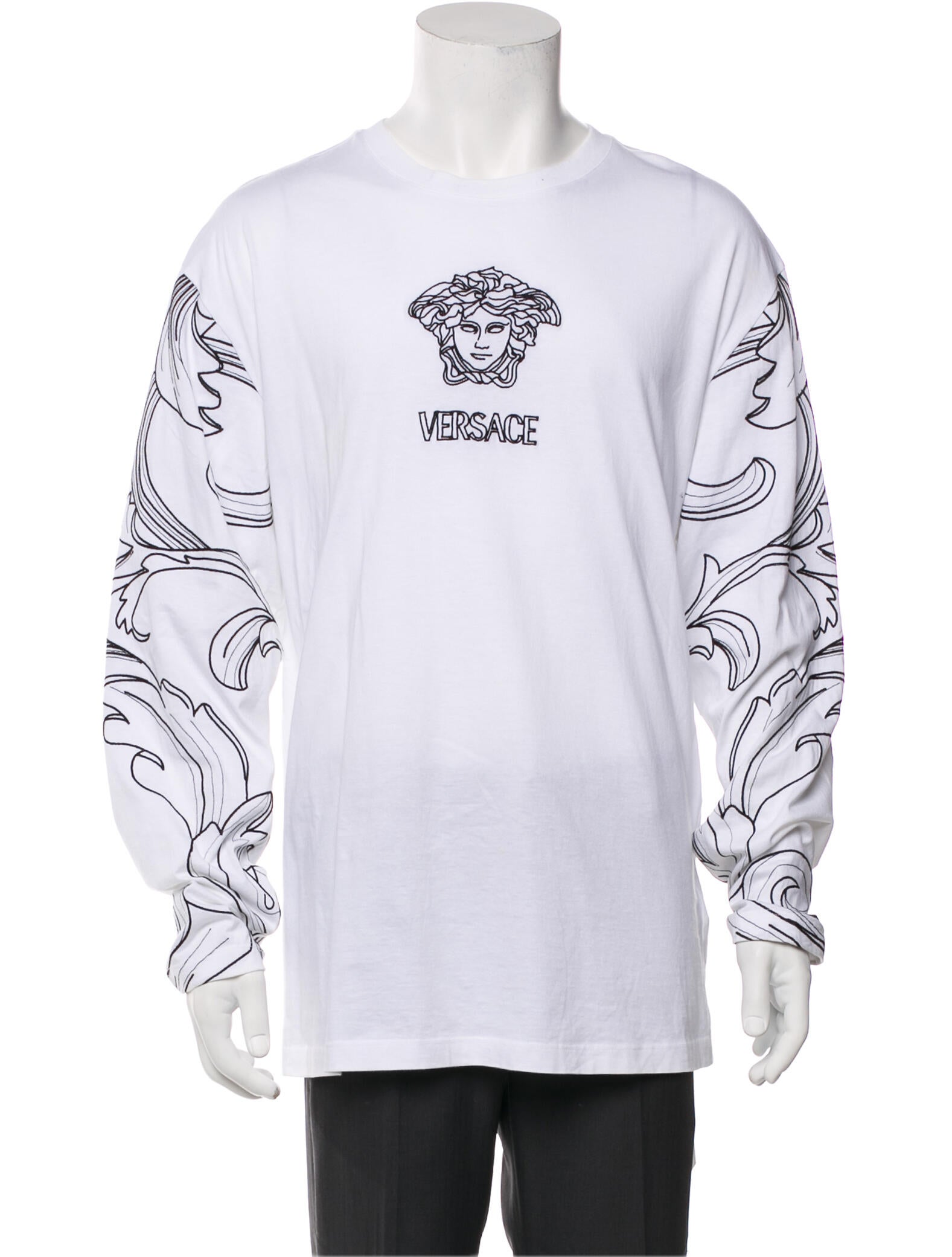 Versace Medusa Insignia College Fit T-Shirt - Black T-Shirts, Clothing ...