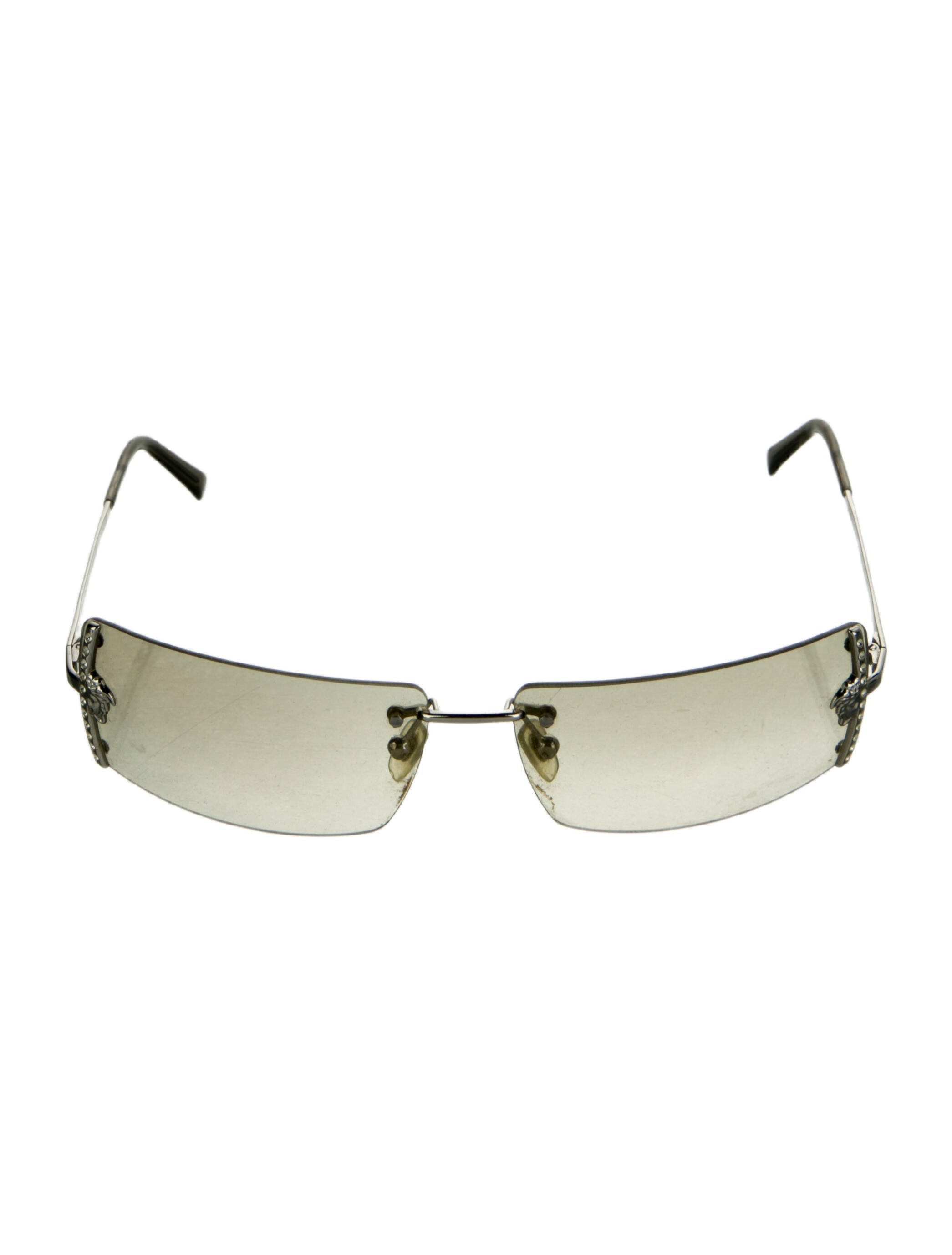 Versace Medusa Insignia Shield Sunglasses - Grey Sunglasses ...