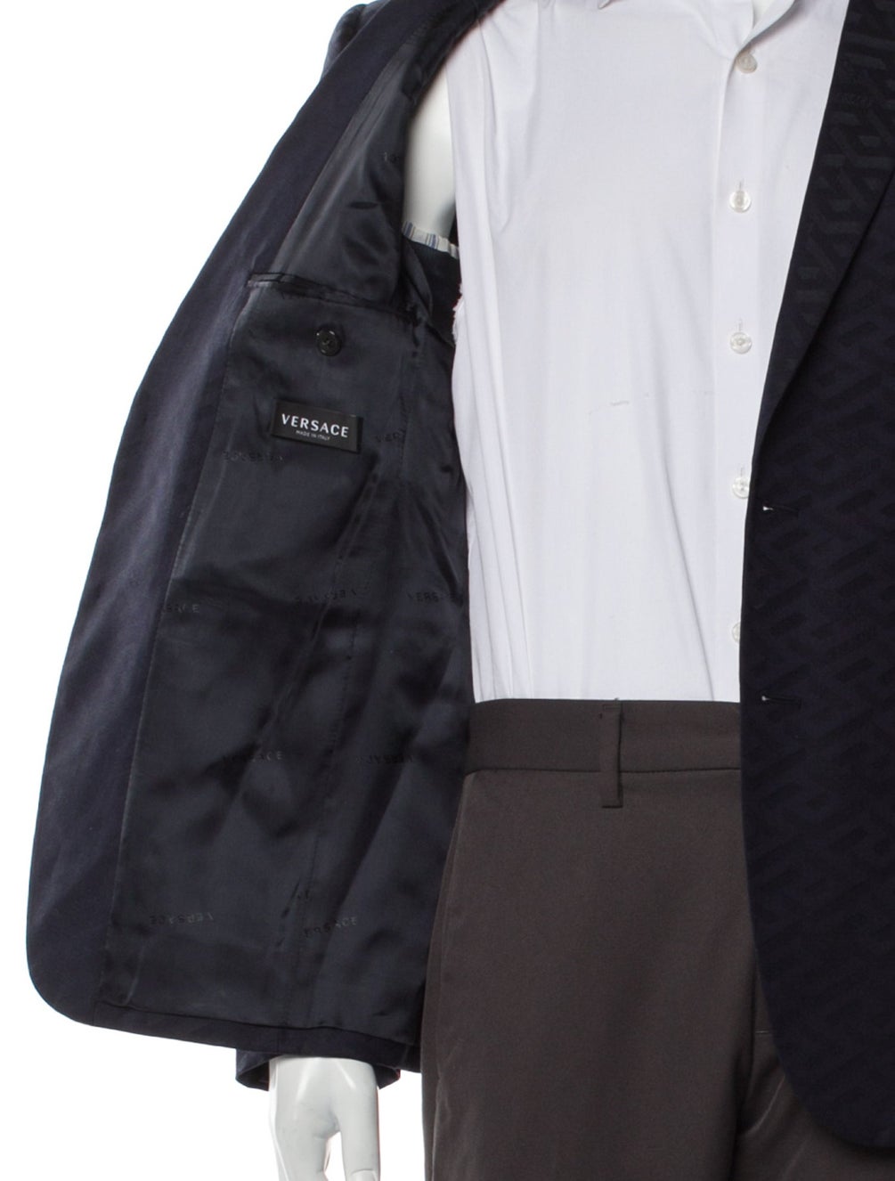 Versace Blazer - Blue Suiting, Clothing - VES206844 | The RealReal