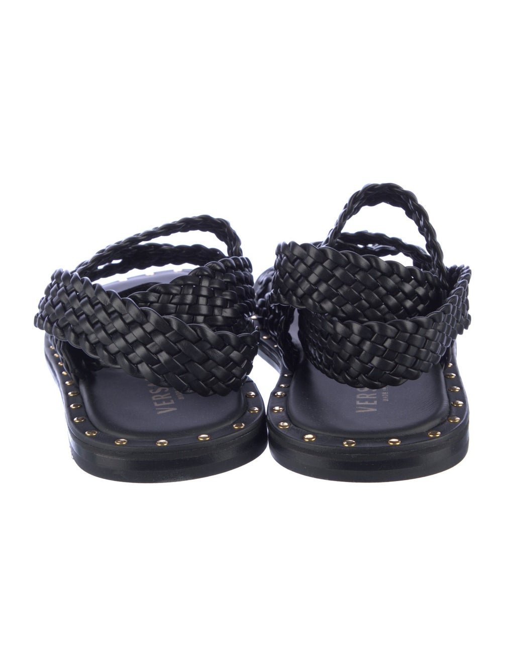 Versace Leather Sandals - Blue Sandals, Shoes - VES206987 | The RealReal