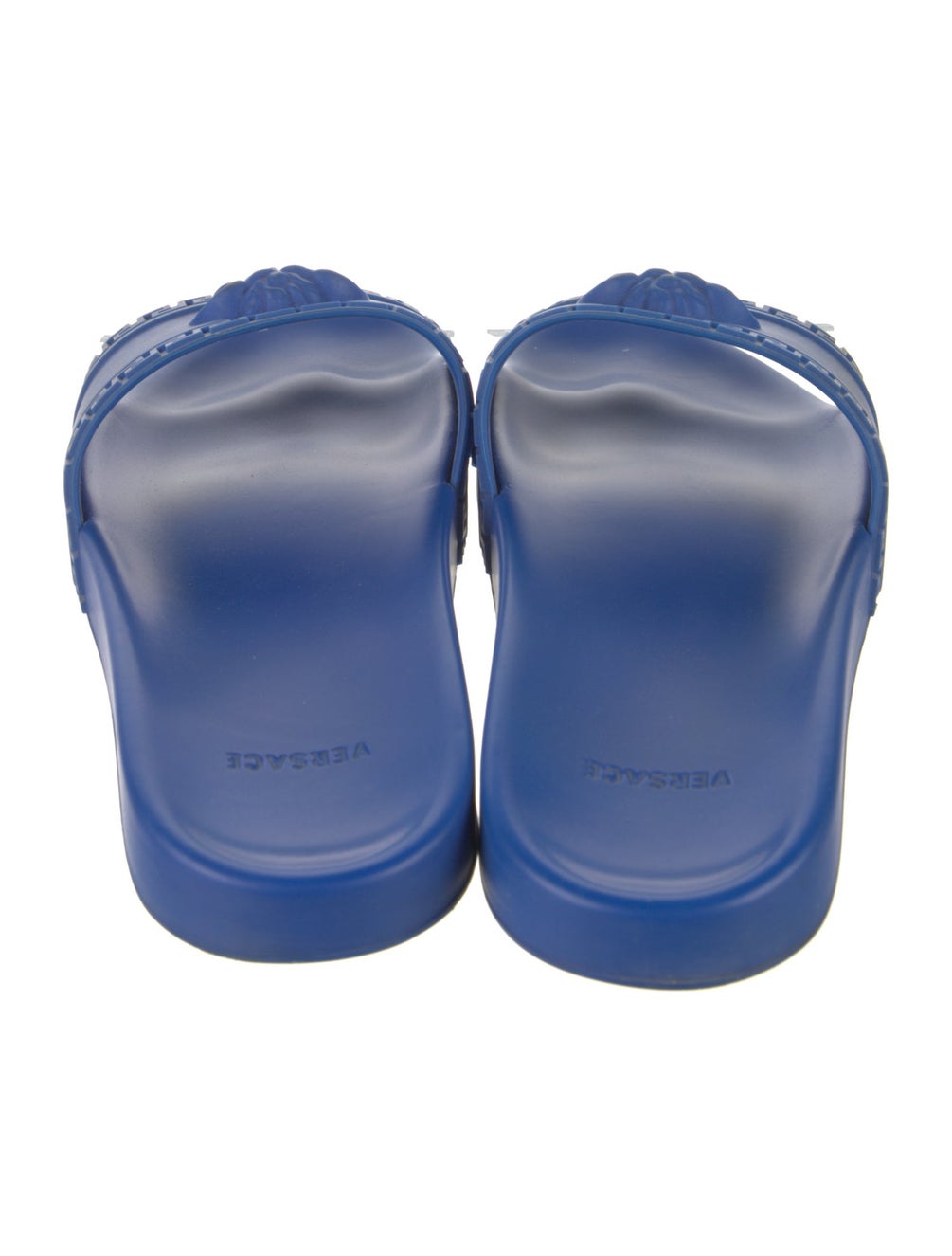 Versace Rubber Slides - Blue Sandals, Shoes - VES207052 | The RealReal