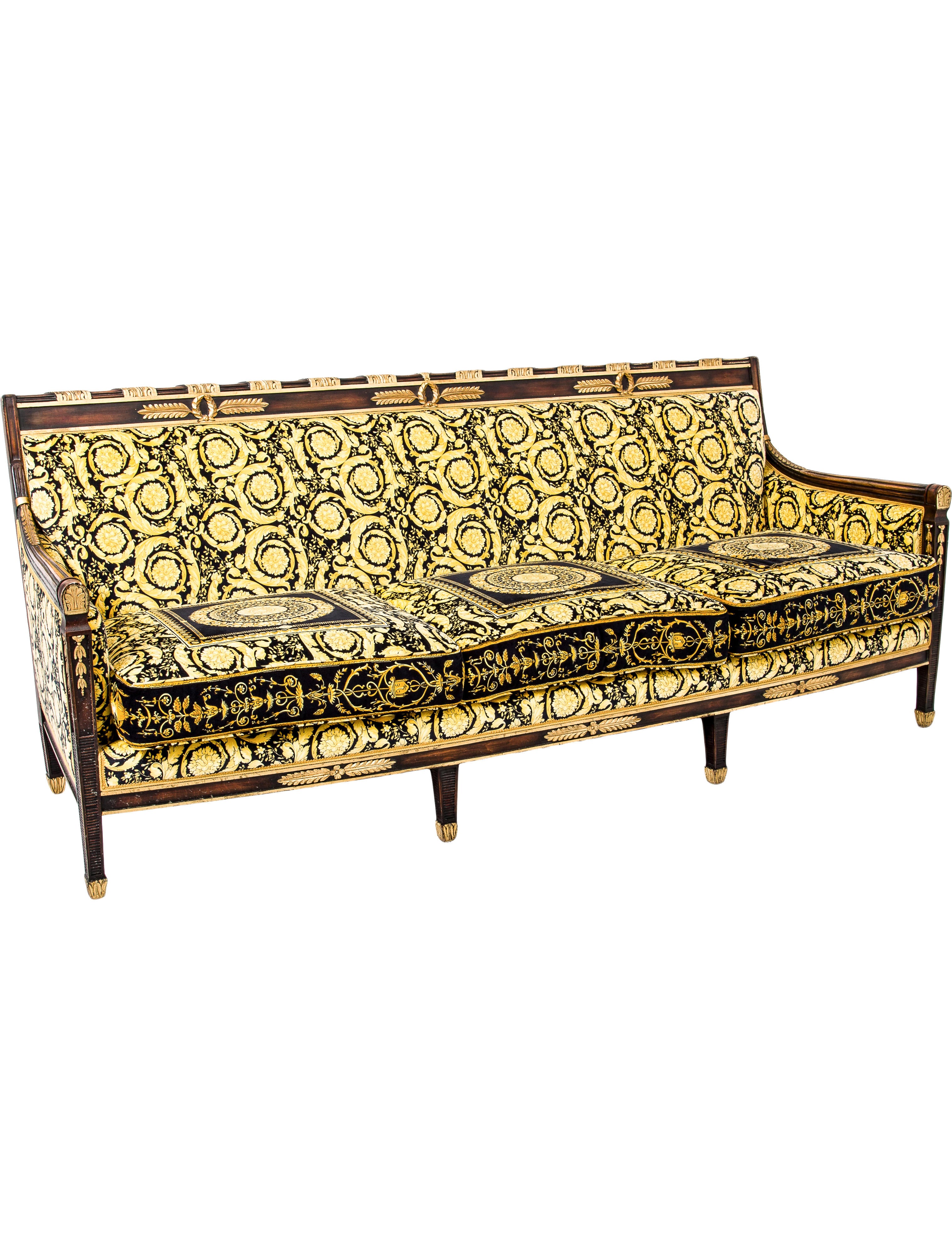Versace Barocco Sofa - Black Seating, Furniture - VES28957 | The RealReal