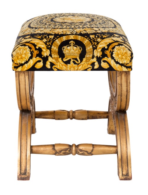 Versace Barocco Curule Stool - Furniture - VES28958 | The RealReal