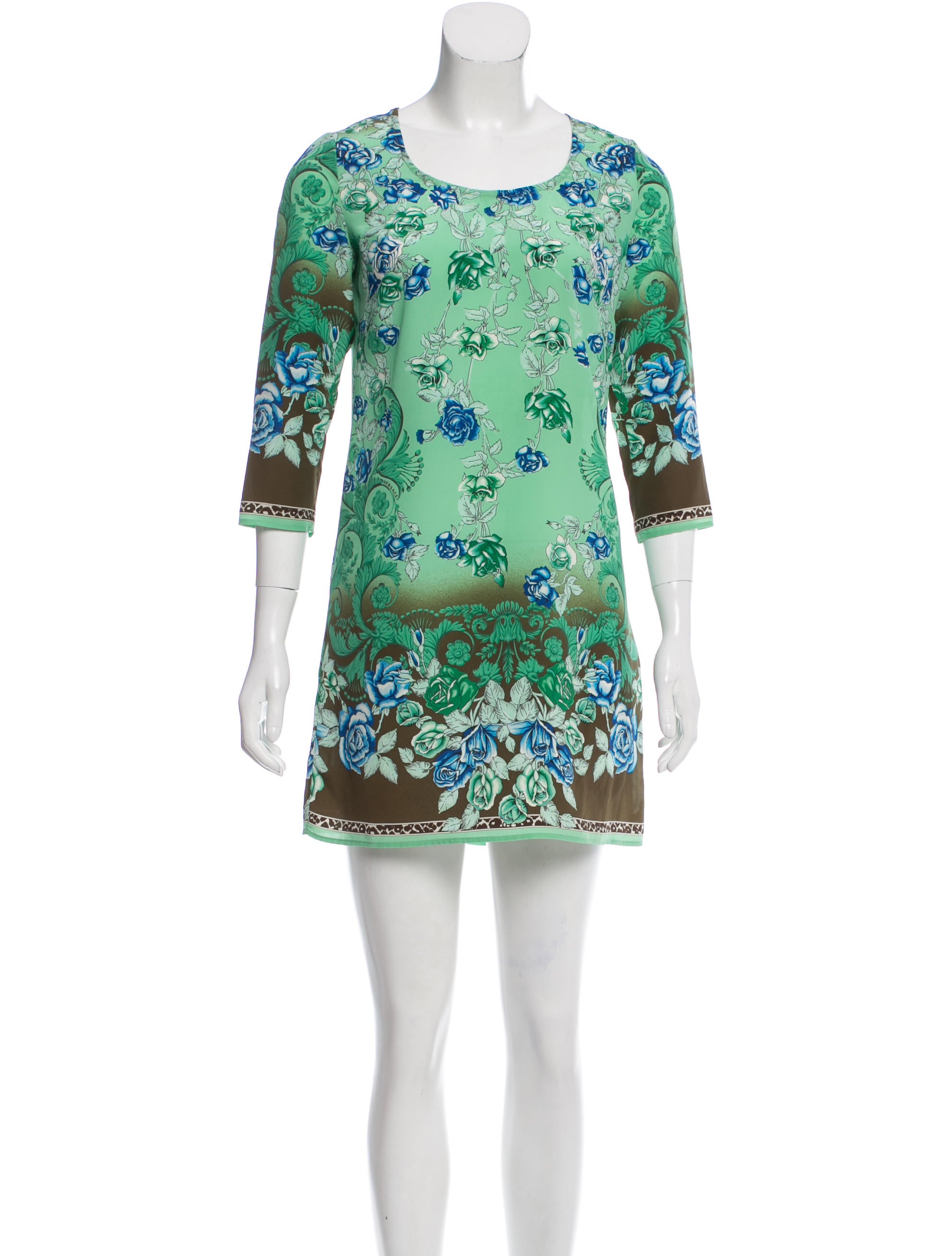 Versace Floral Print Silk Dress - Clothing - VES30965 | The RealReal