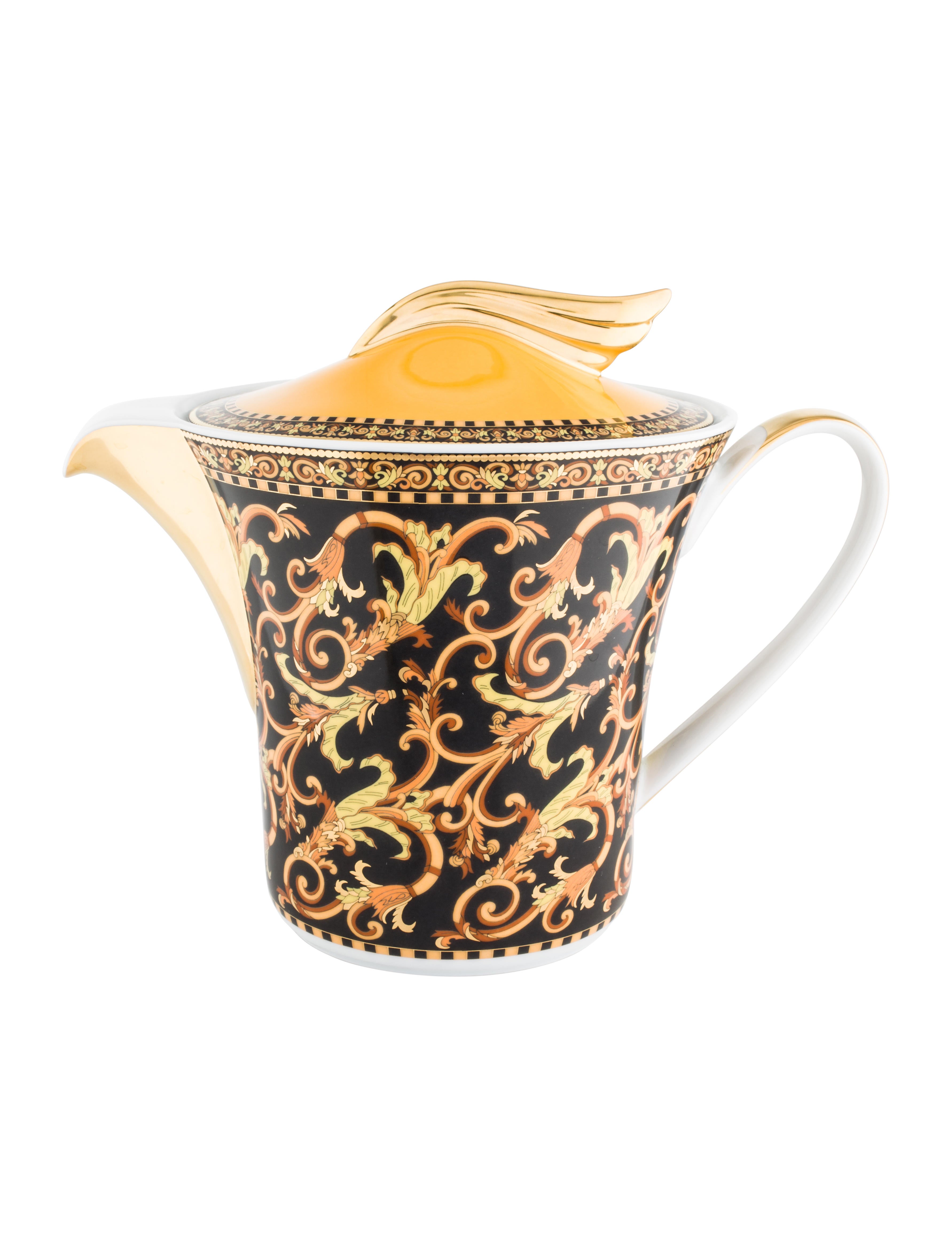 Versace Barocco Ikarus Teapot - Gold Serveware, Tabletop & Kitchen ...