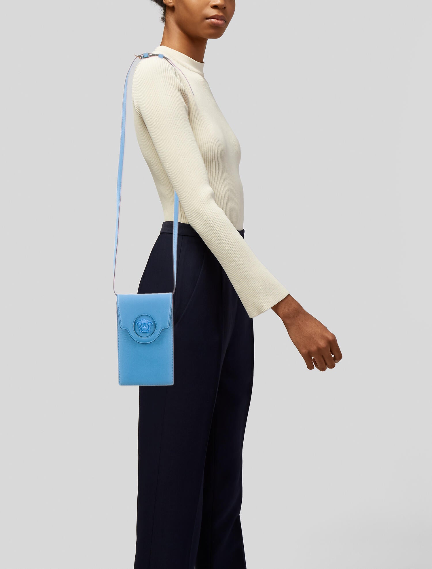 Versace Blue Crossbody Bag - Blue Crossbody Bags, Handbags - VES98013 ...