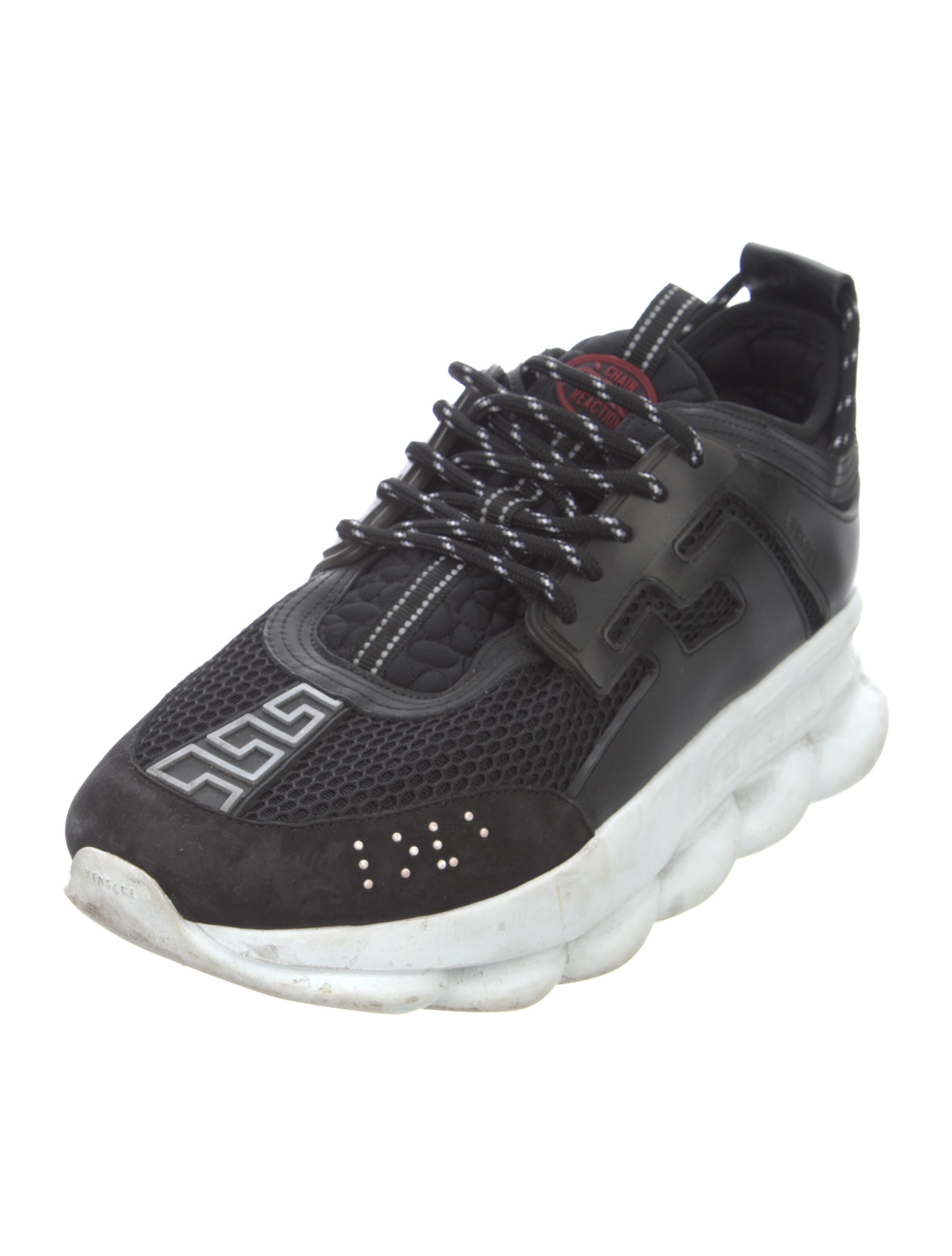 Versace Chain Reaction Chunky Sneakers - Sneakers, Shoes | The RealReal