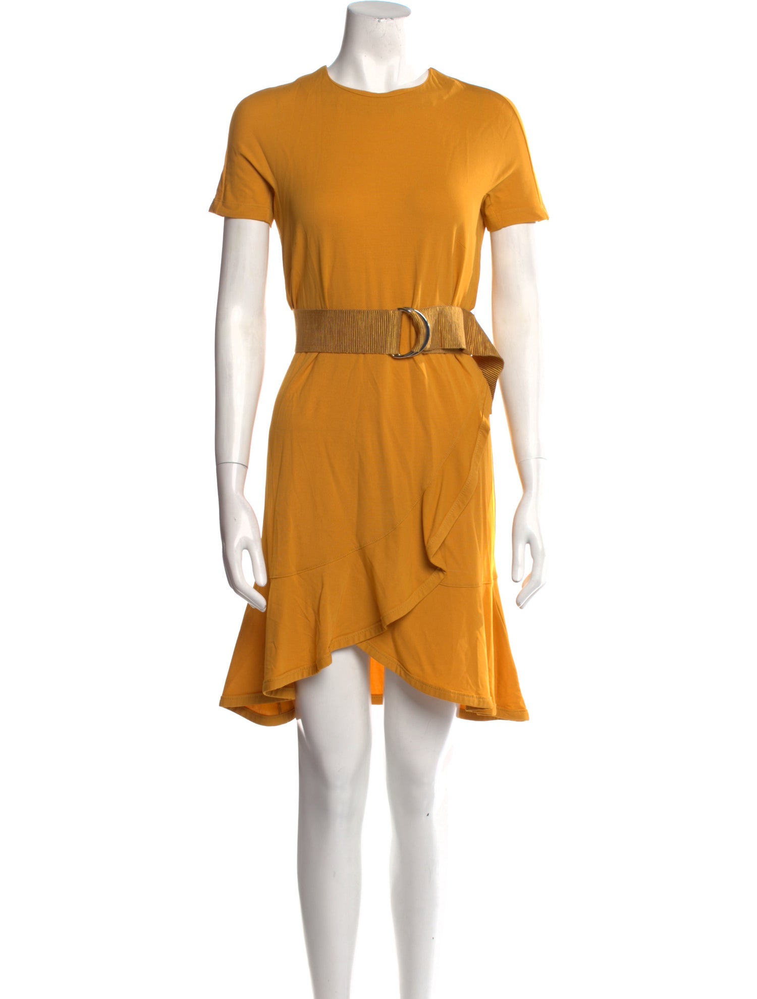 Viktor & Rolf Crew Neck Mini Dress - Yellow Dresses, Clothing - VIK25572 | The RealReal