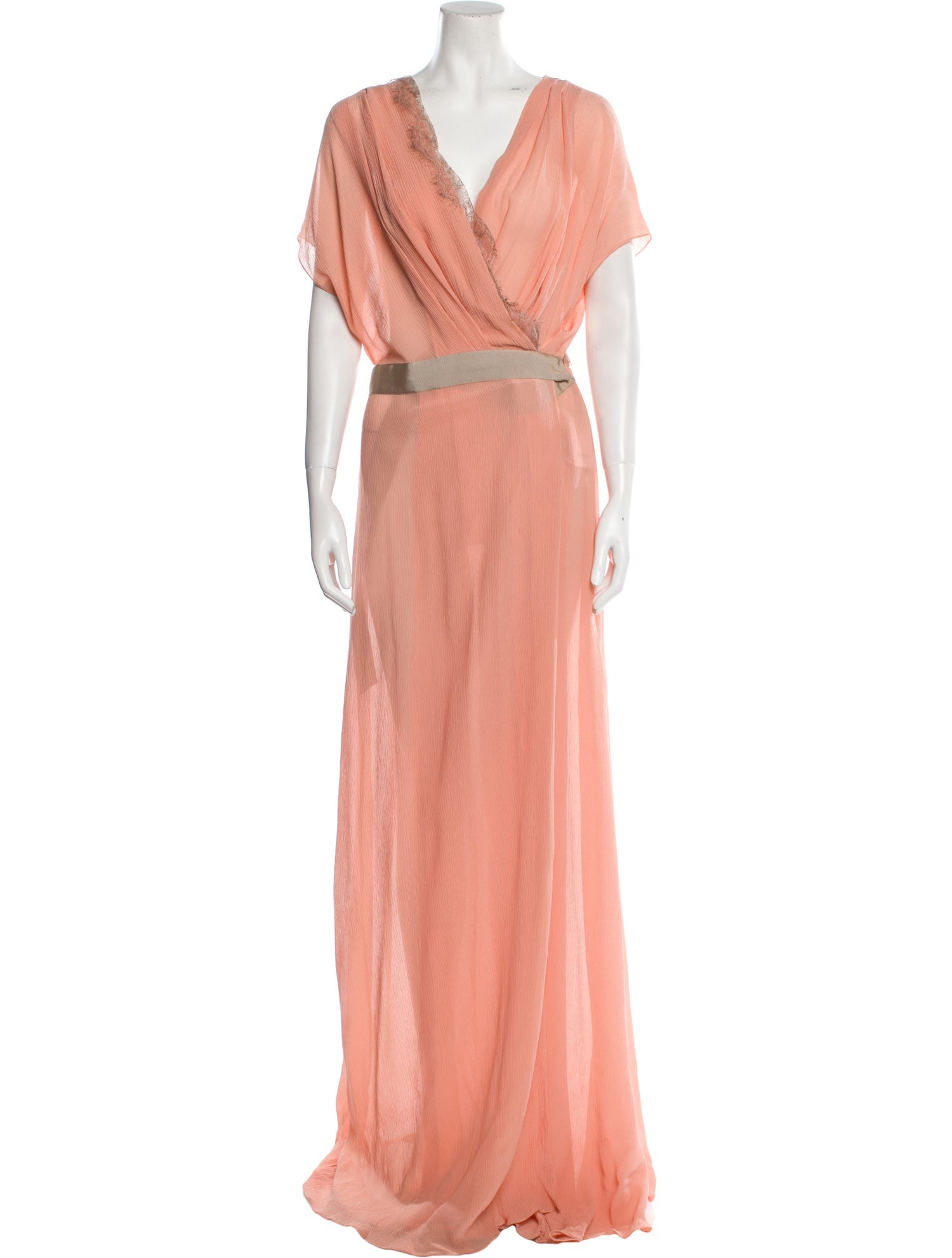 Vionnet Silk Long Dress w/ Tags - Pink Dresses, Clothing - VIO21614 ...
