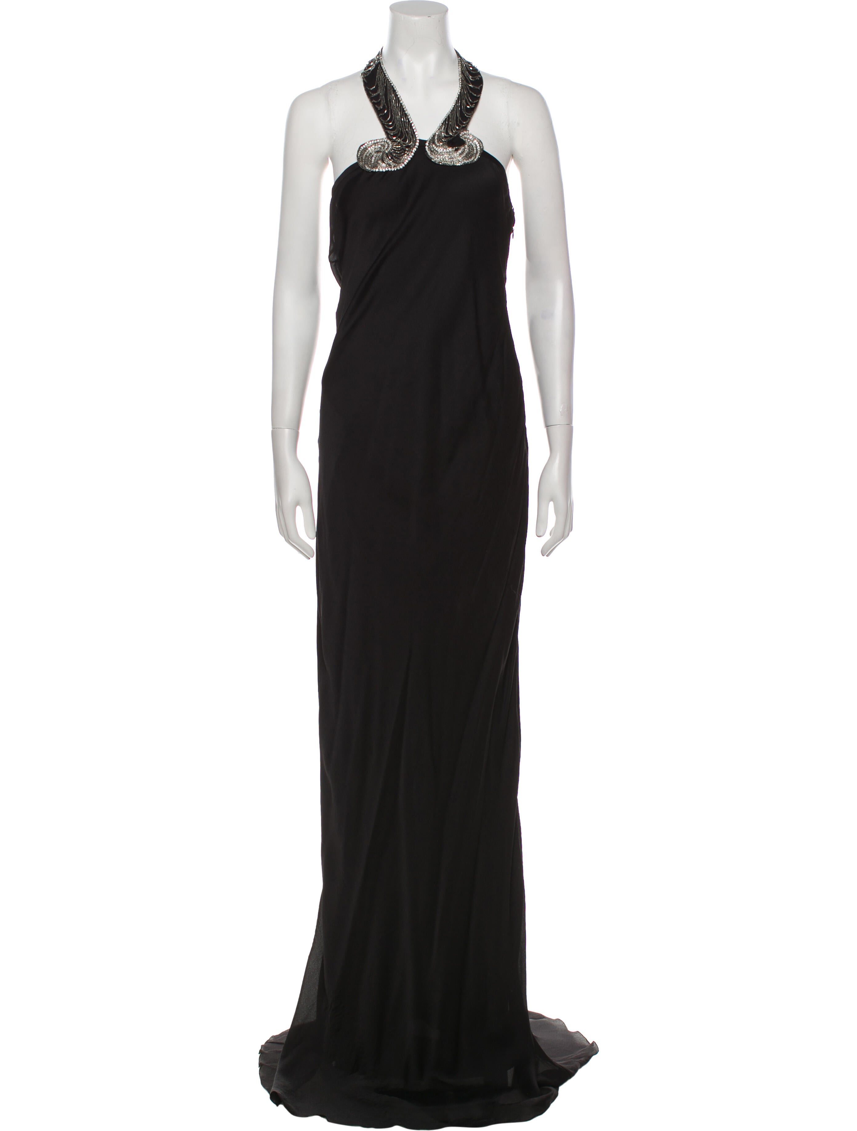 Vionnet Silk Long Dress - Black Dresses, Clothing - VIO21797 | The RealReal