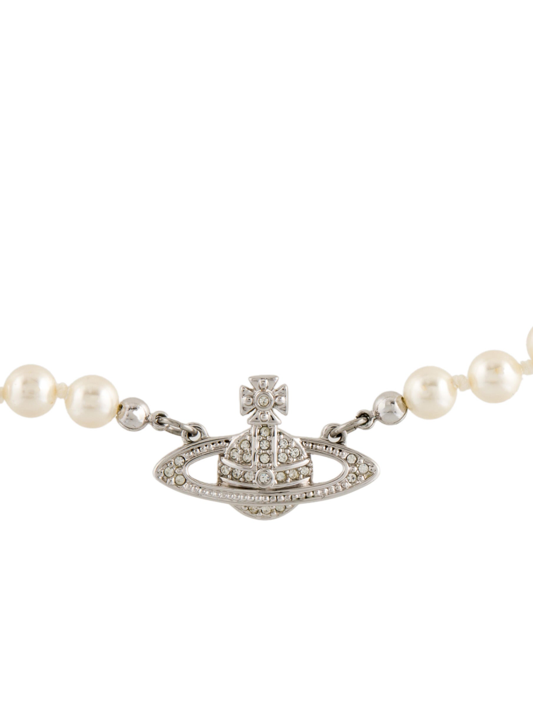 Vivienne Westwood Mini Bas Relief Choker - Brass Bead Strand, Necklaces ...