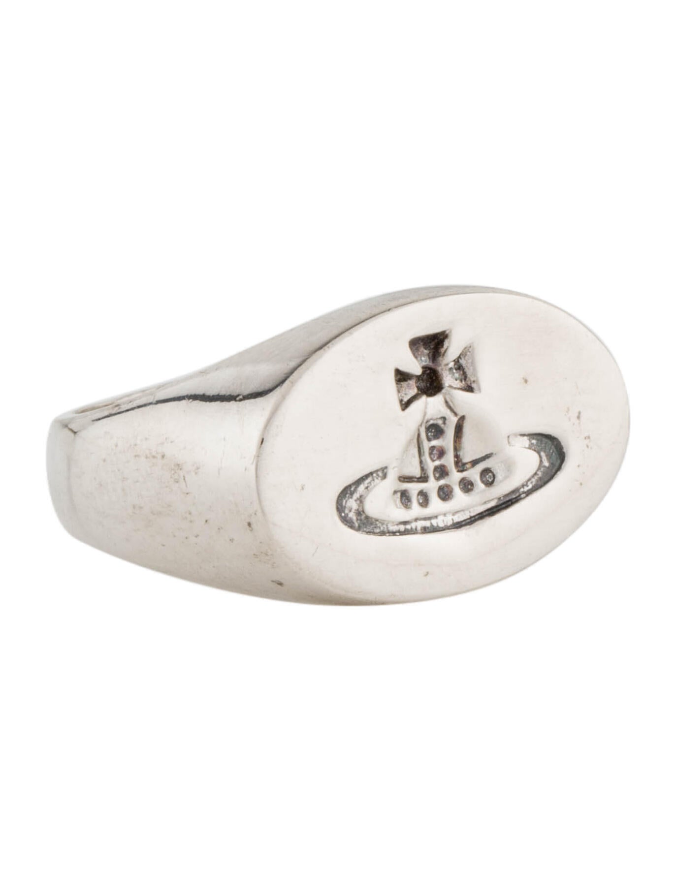 Vivienne Westwood Orb Ring - Sterling Silver Signet Ring, Rings - VIV34451 | The RealReal