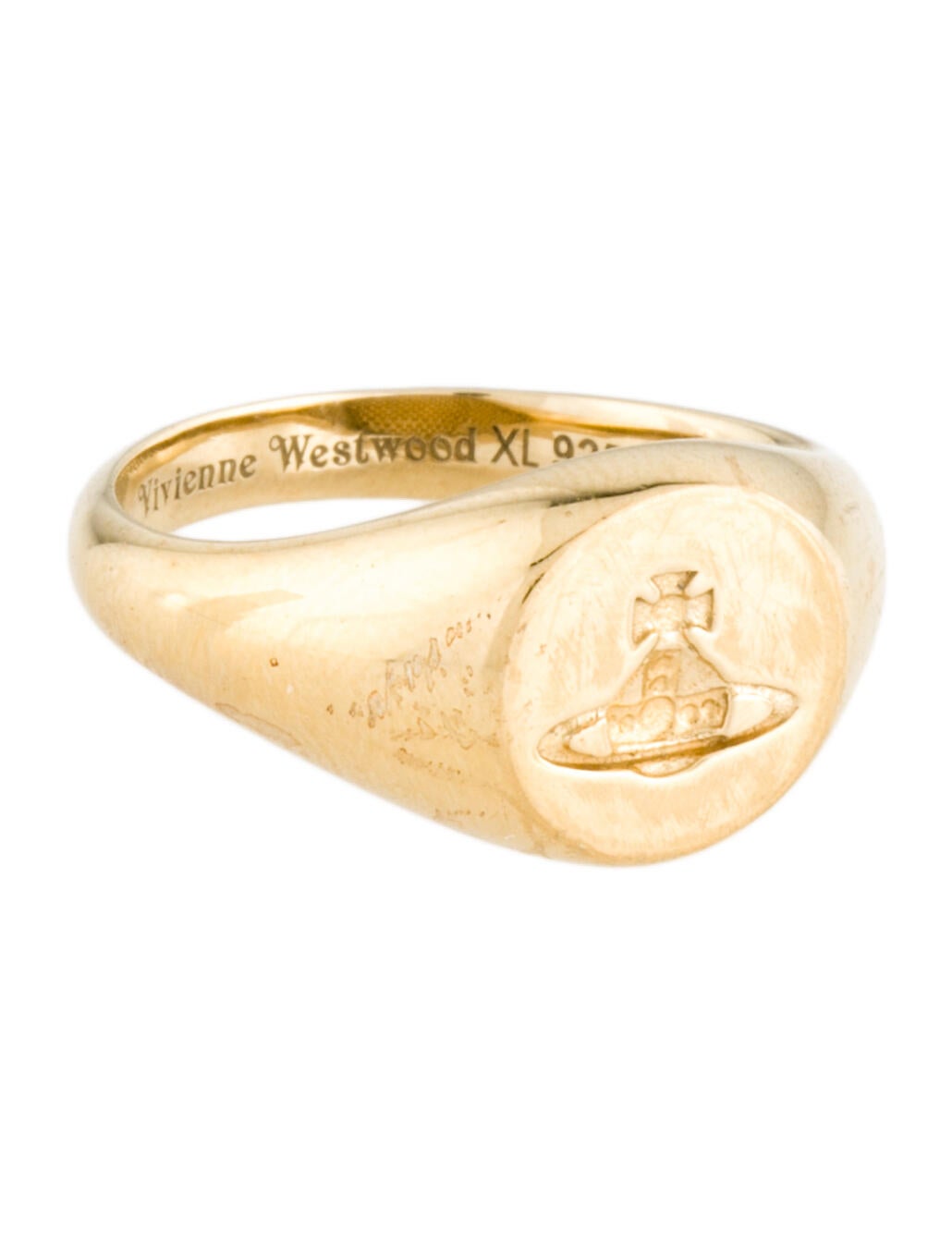 Vivienne Westwood Sigillo Orb Signet Ring - Sterling Silver Signet Ring, Rings - VIV35795 | The ...